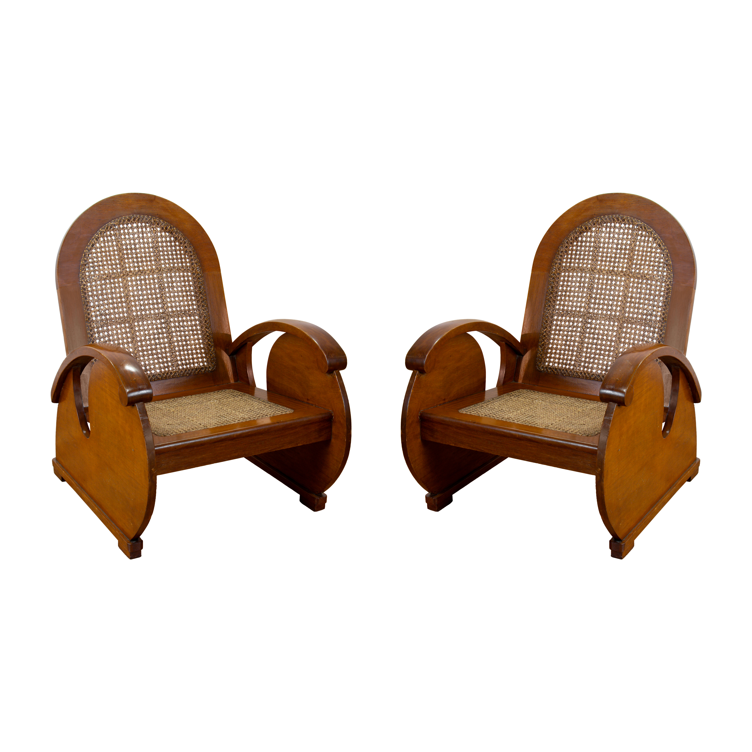 - A pair of solihiya chairs