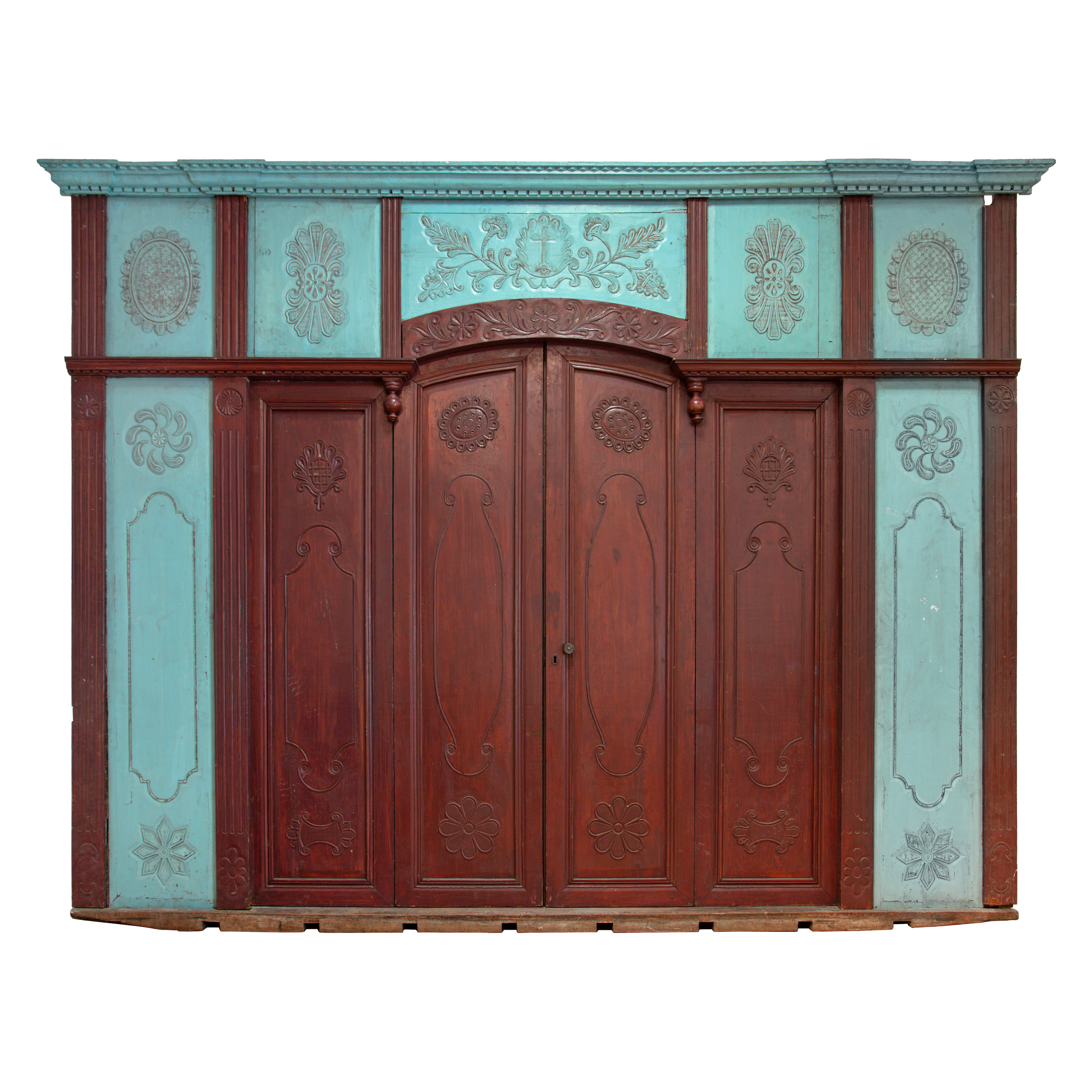 - A Neoclassical full entryway door assembly
