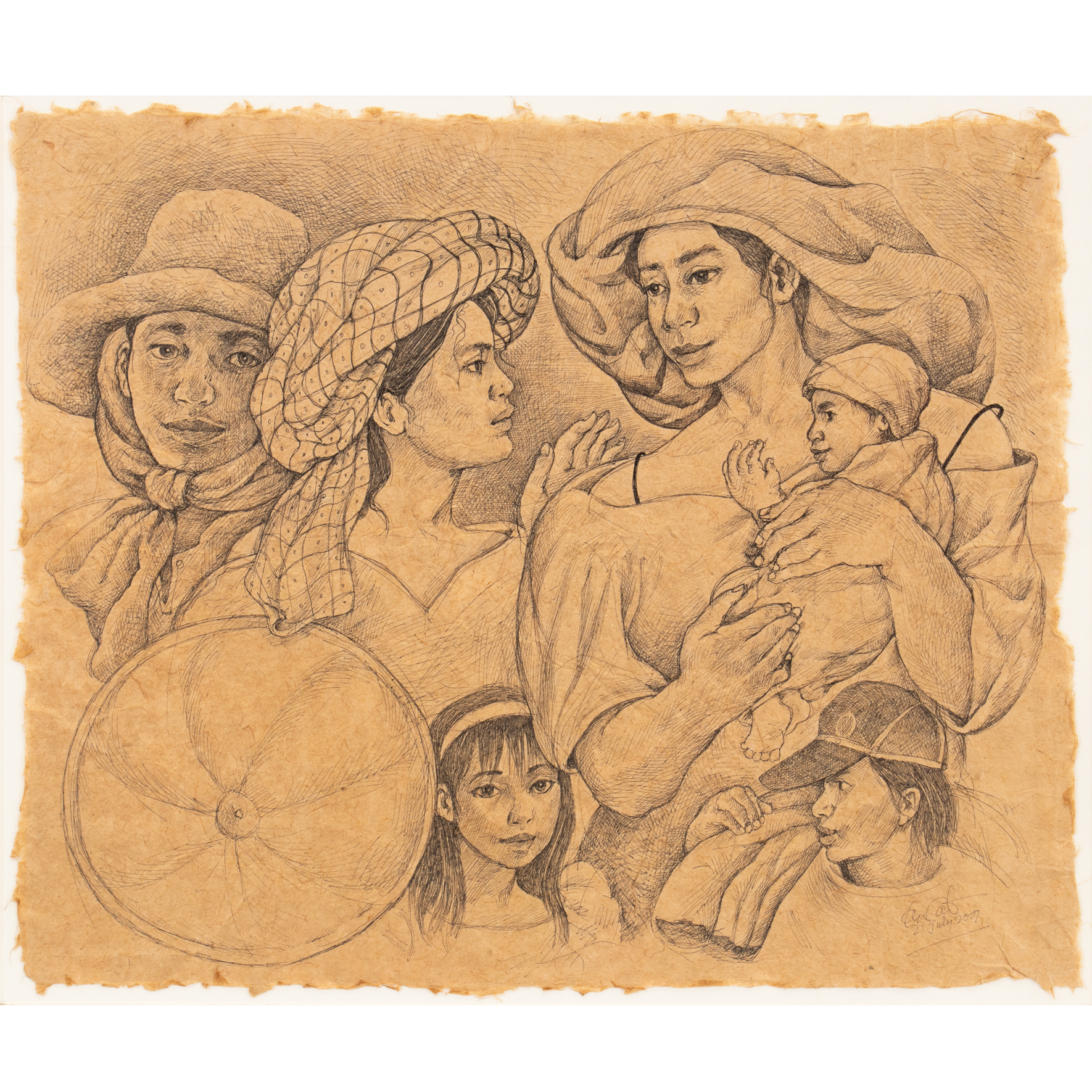BenCab (b. 1942) - Untitled (Family)