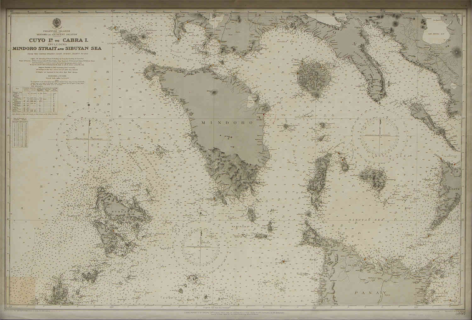 United States Coast Survey Charts - Cuyo Islands upto Cabra Island ...