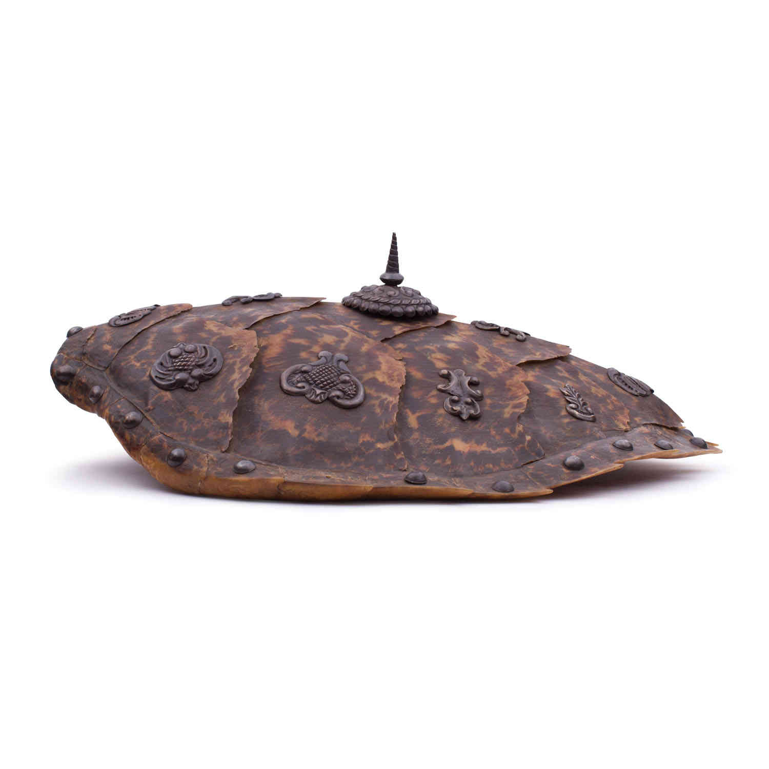 A fine pawikan (sea turtle) salakot with silver finial