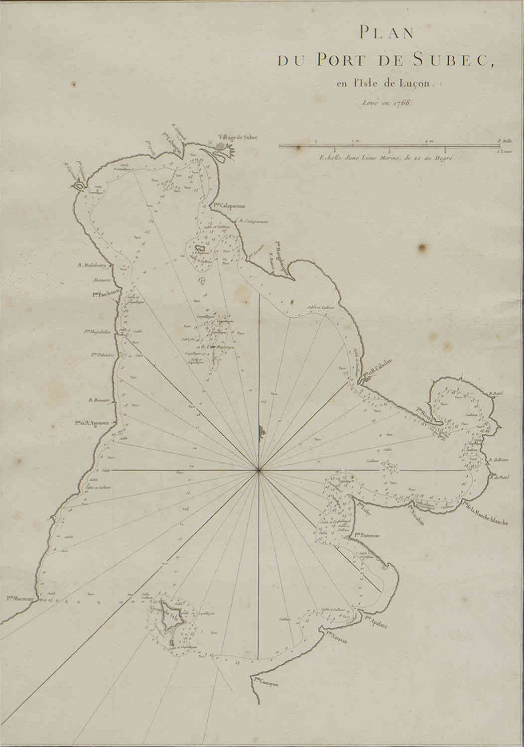 Plan du Port de Subec, en I’Isle de Luçon