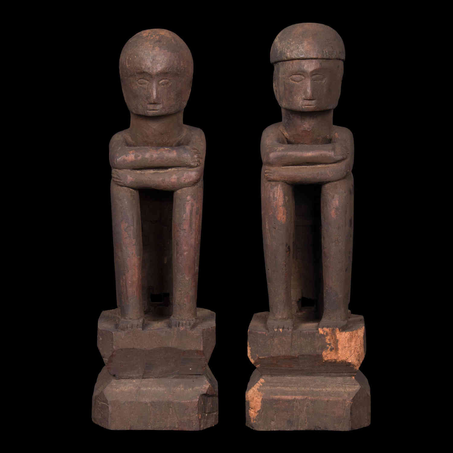 A pair of Ifugao Lagawe bulol - North Luzon, Philippines