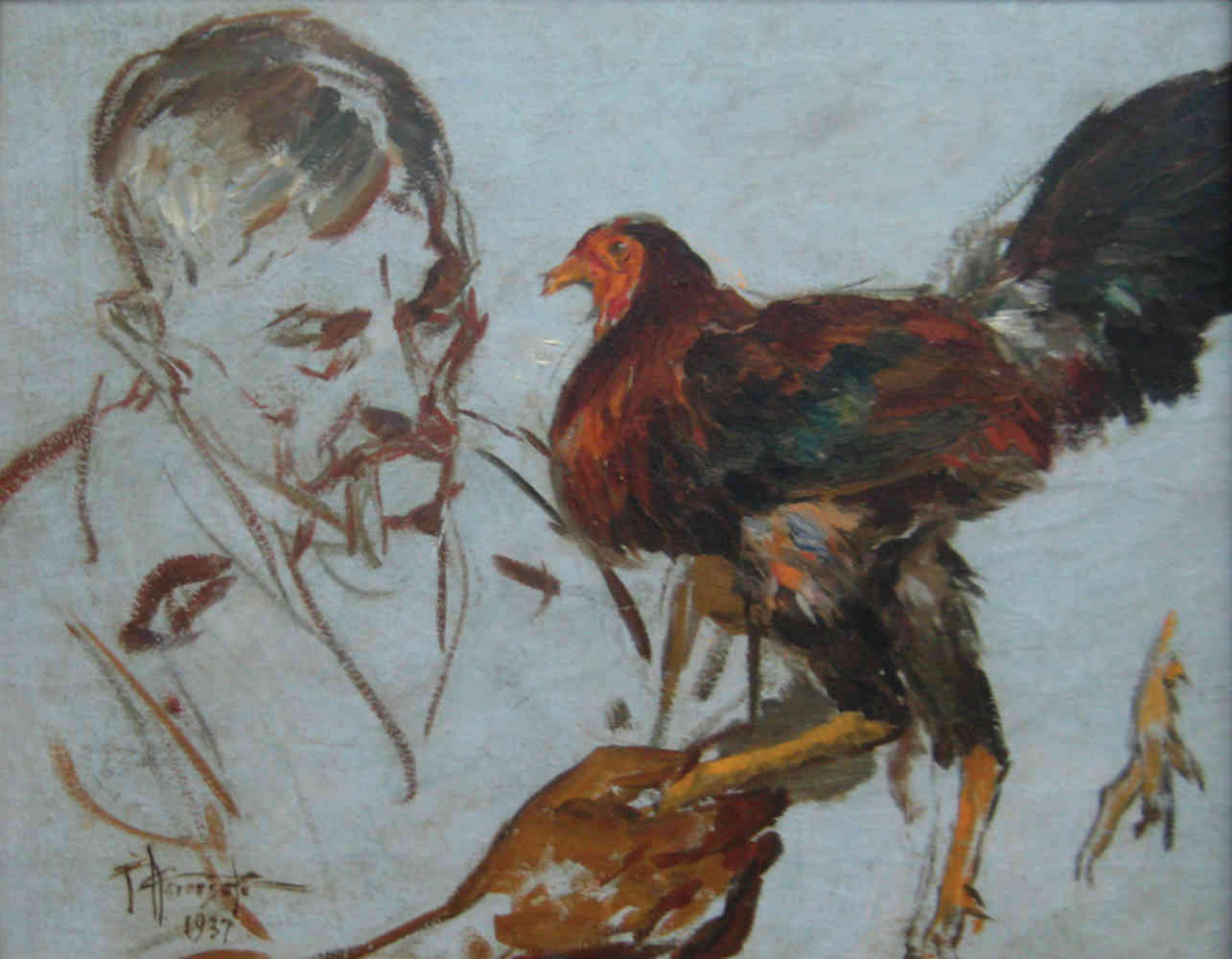 Sabungero 1937 By Fernando Amorsolo