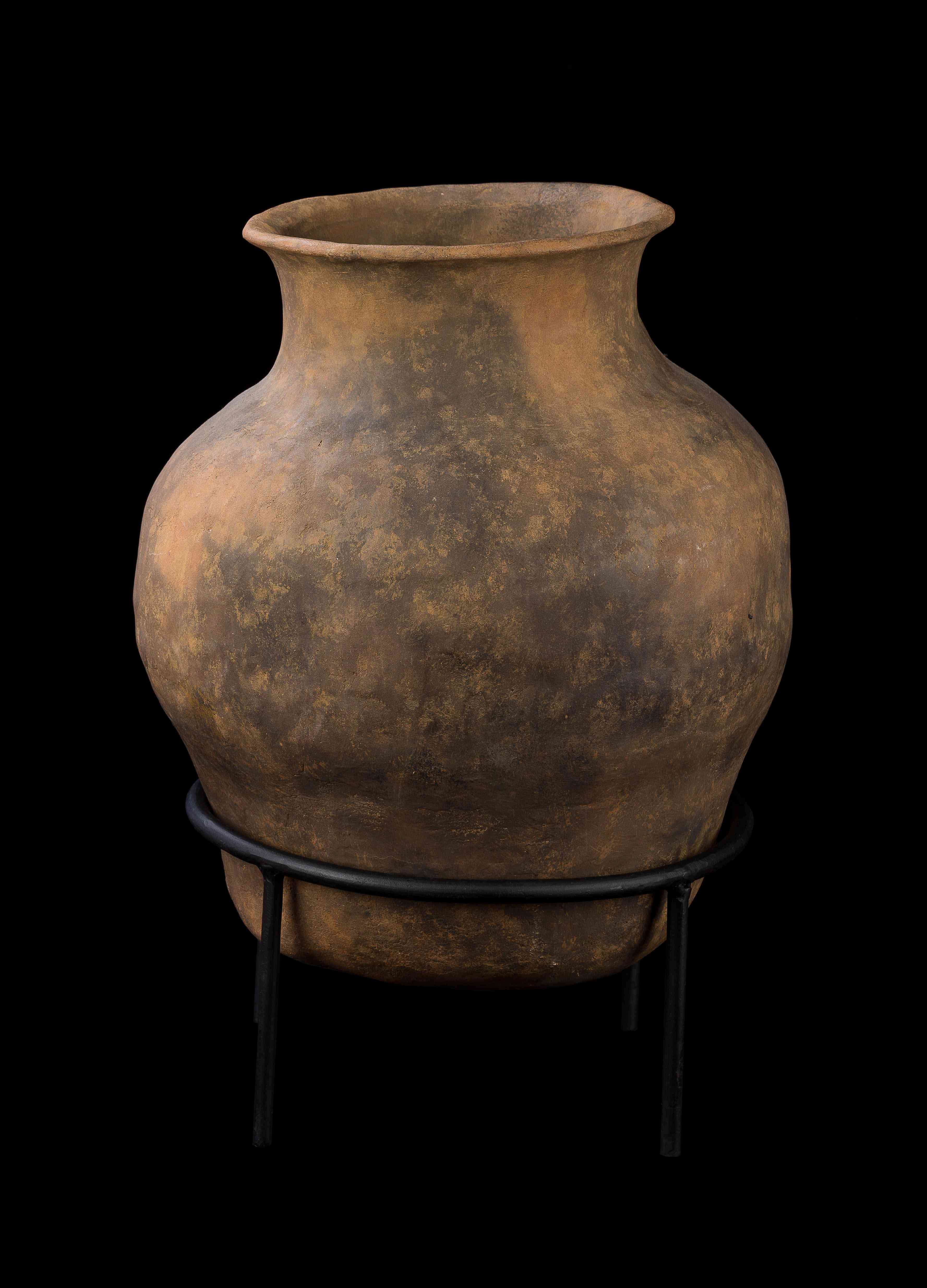 A large excavated Pre-Hispanic Philippine pottery jar