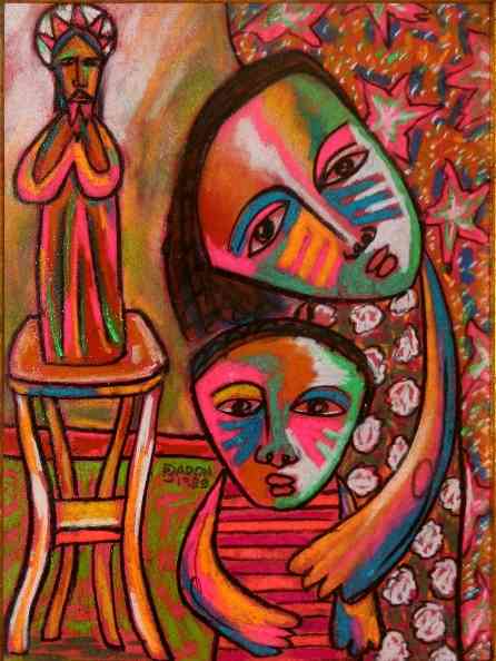 Philip Badon - A pair of 'Parrot' paintings