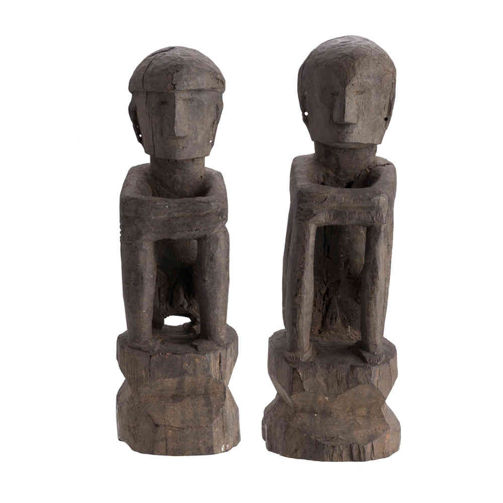 - A fine seated bulul pair,