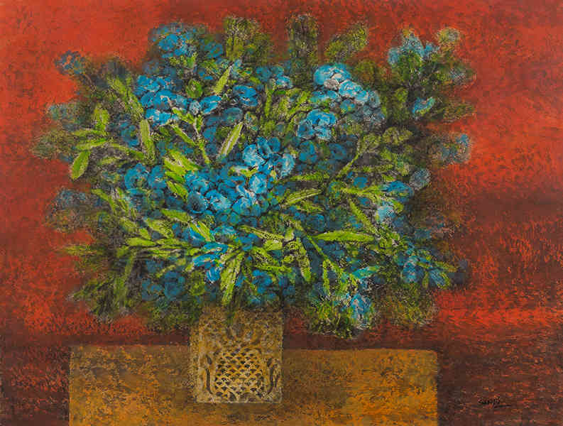 Juvenal Sansó (b.1929) - Untitled (Flowers)