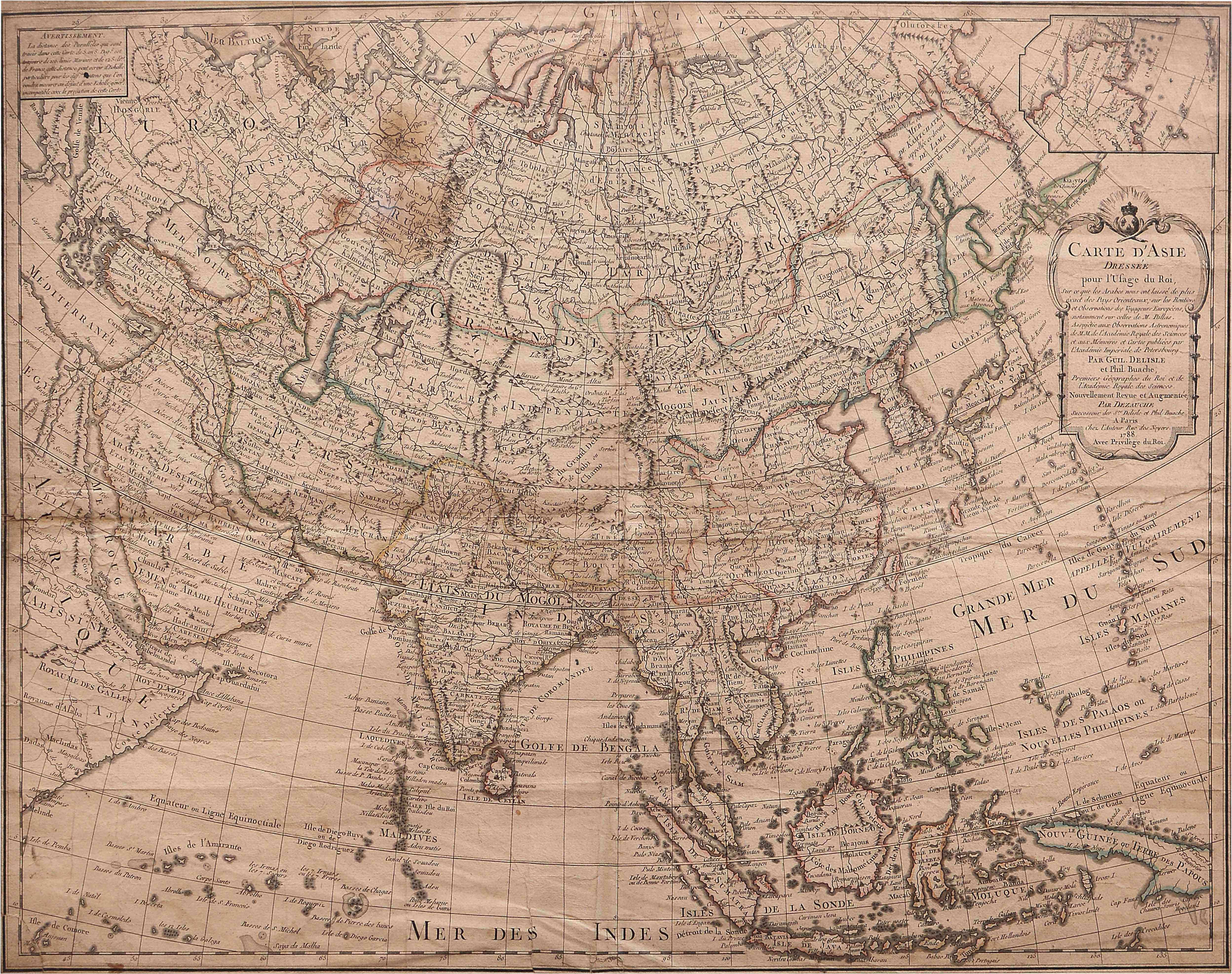 - Carte d'Asie by Guillaume de l'Isle and Philippe Buache