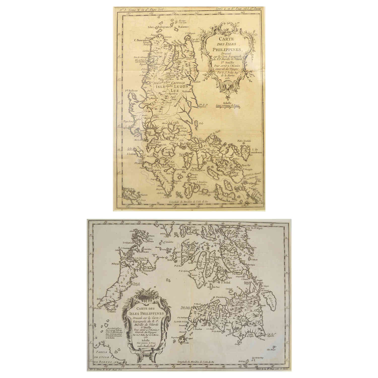 Pedro Murillo Velarde y Bravo (1696 - 1753) - A Lot of Two Carte Des ...