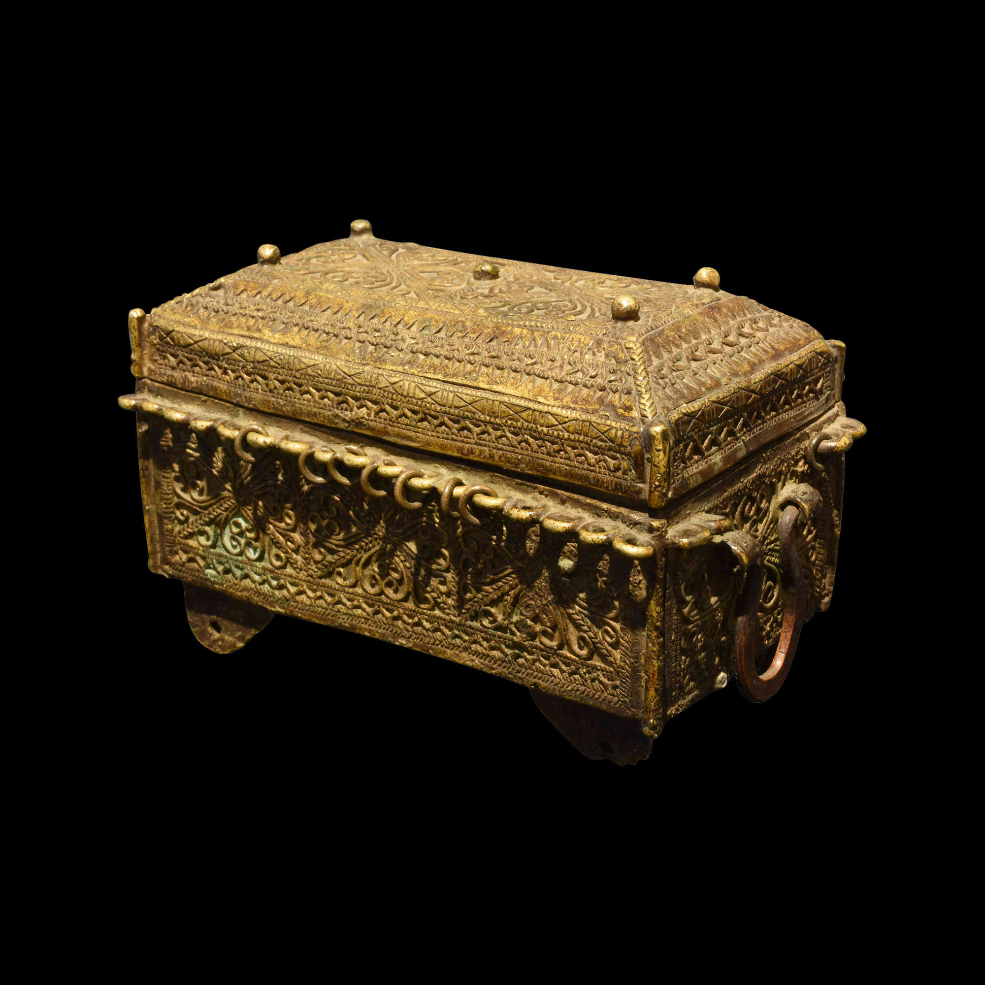 A Betel Box - Early 20th, Mindanao, Mandaya/Bagobo, Brass, Brass Bells