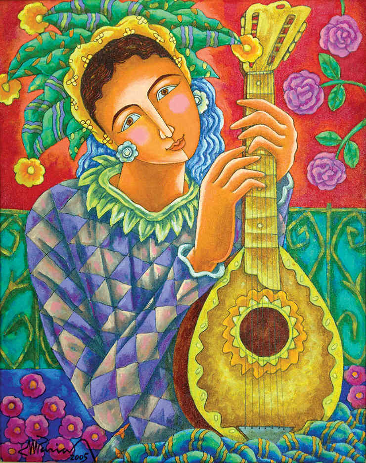 Mario Parial - Untitled (Lady With a Guitar)
