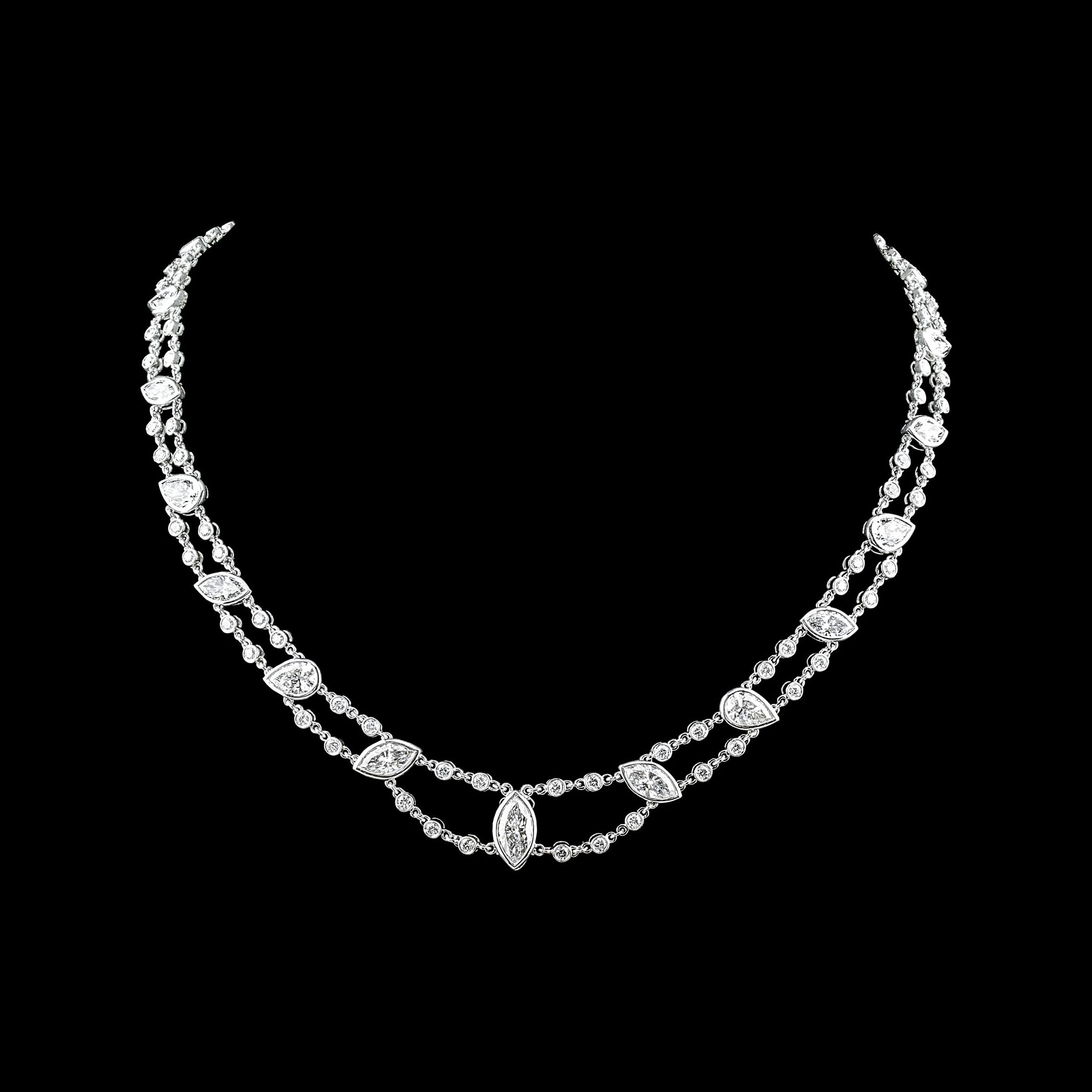 - A Dazzling White Diamond Collier and 18k White Gold Brilliant Diamond ...