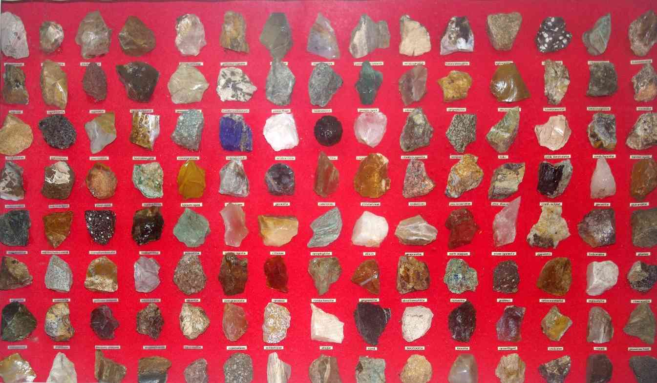 A collection of crystal rocks