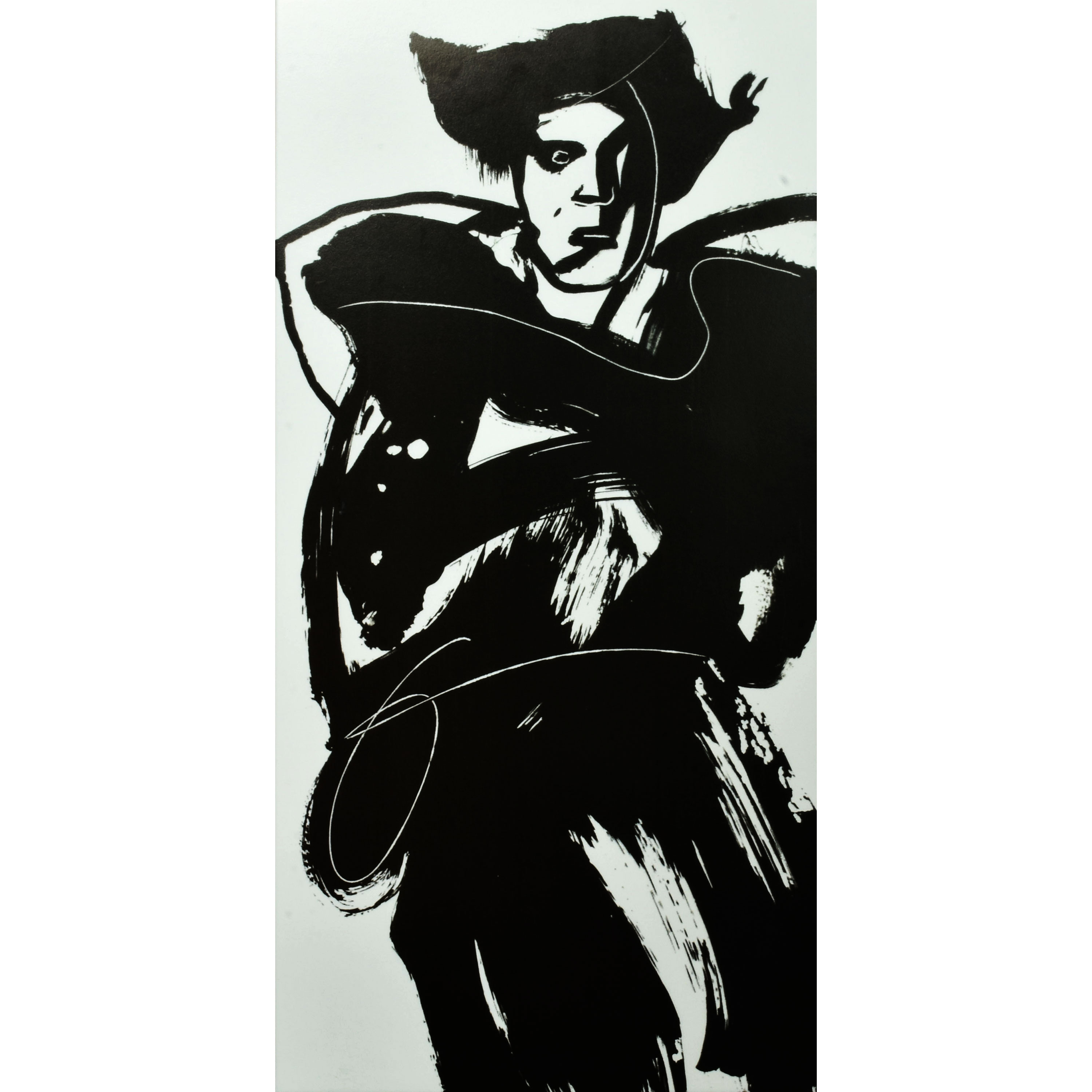 BenCab (b. 1942) - A ceramic tile from the '32 Variations of Sabel' series