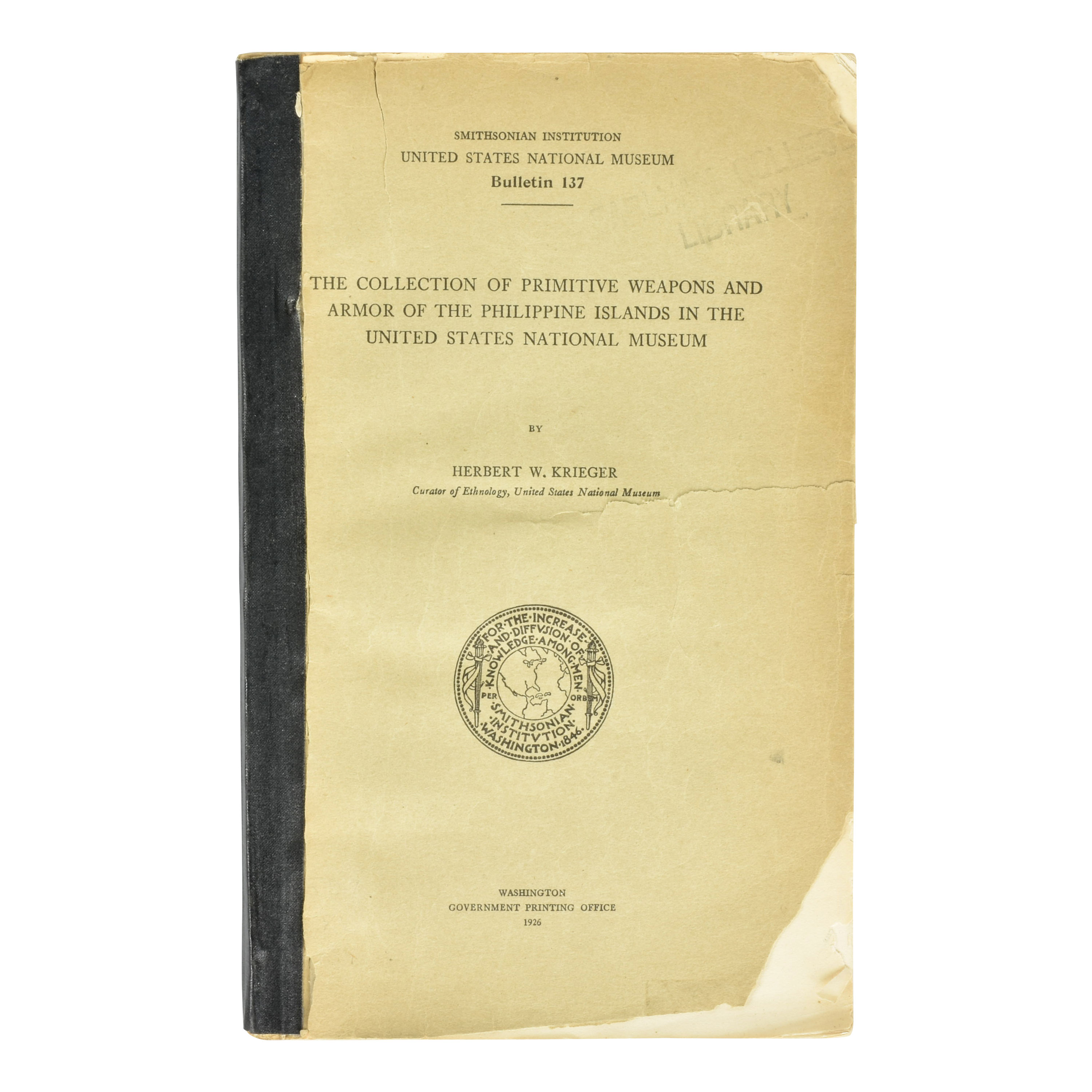 Herbet W. Krieger - The collection of primitive weapons and armor of ...