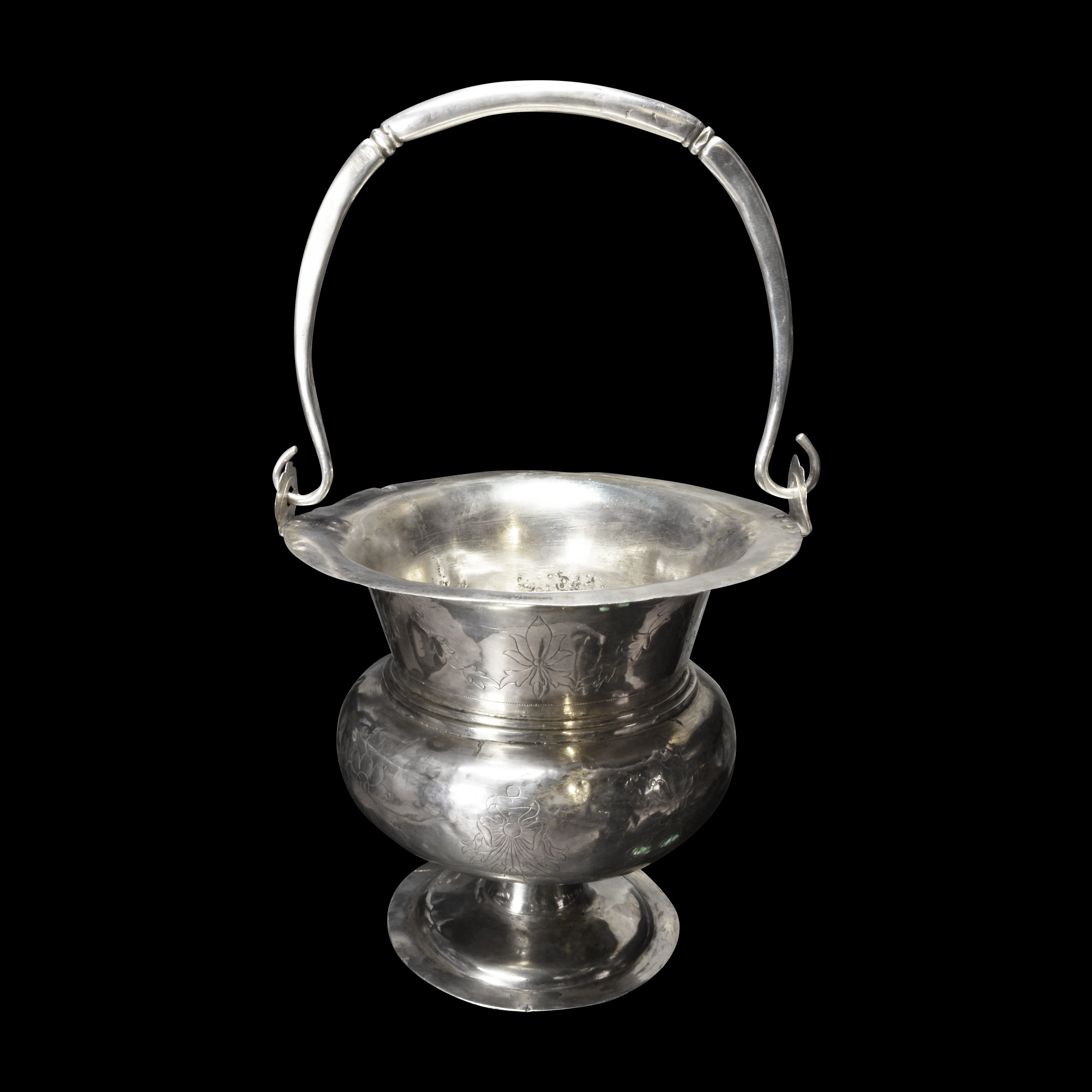 - A Silver Aspersory / Holy Water Container