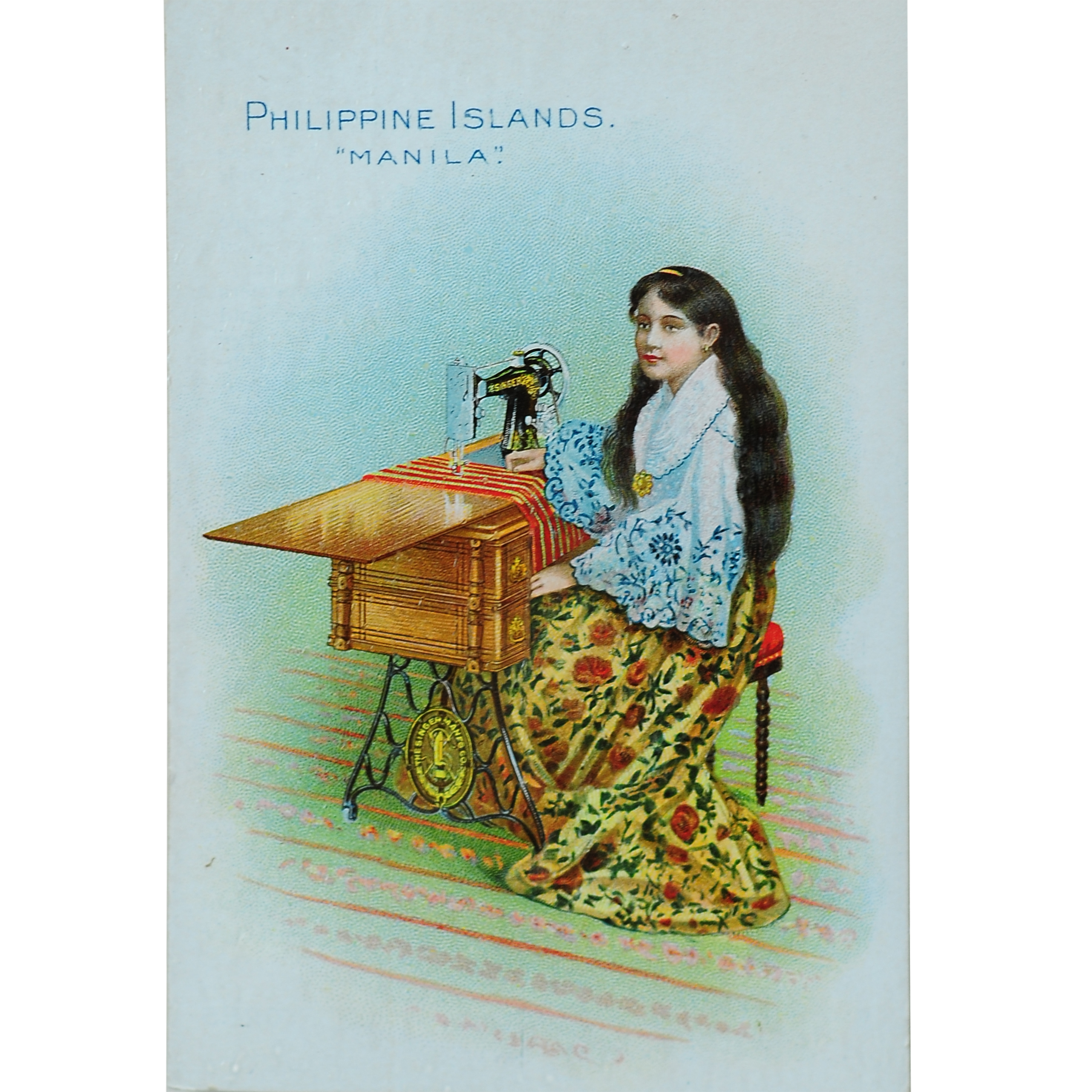 - A beautiful mestiza featured in the Singer trade card