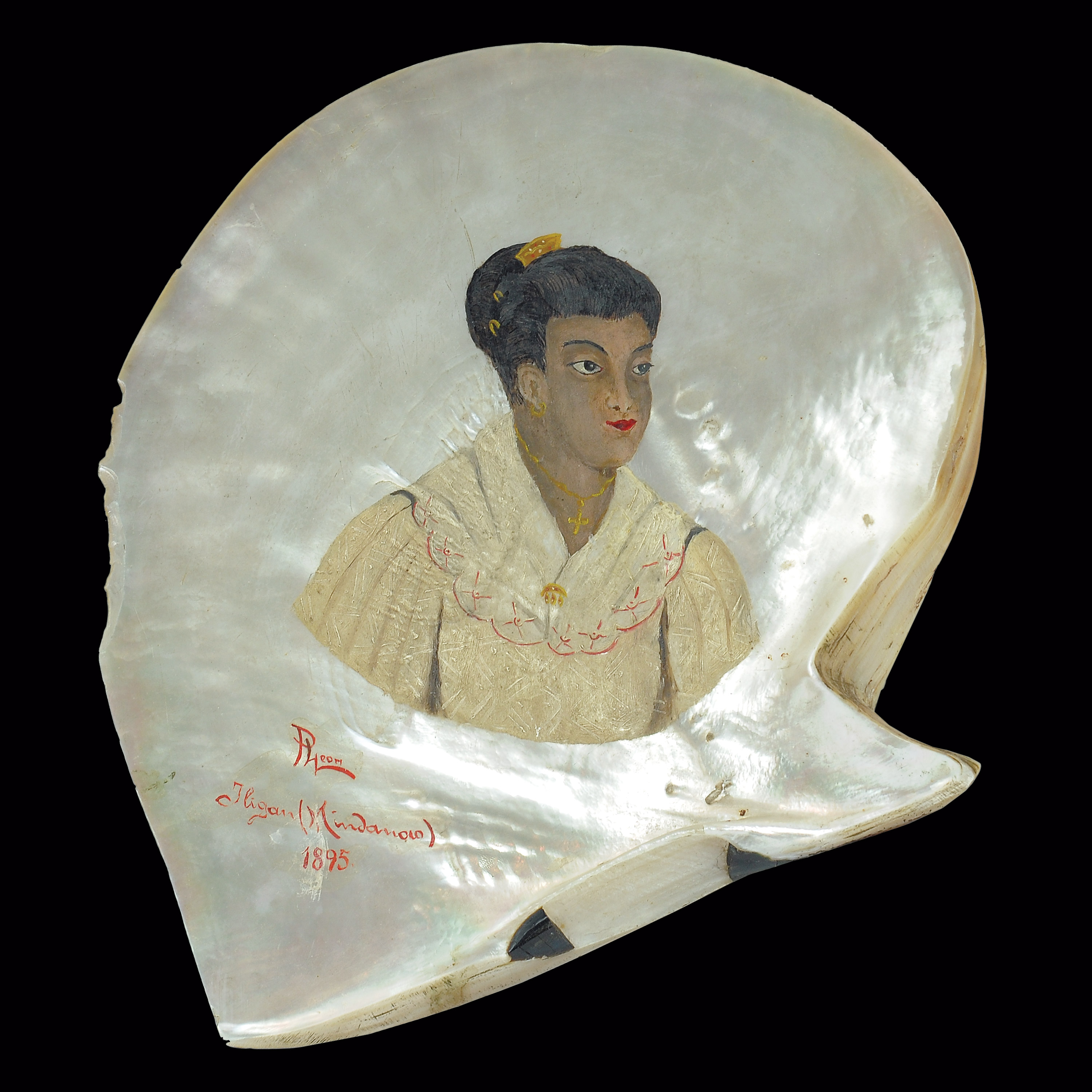 P. Leon - A hand painted shell