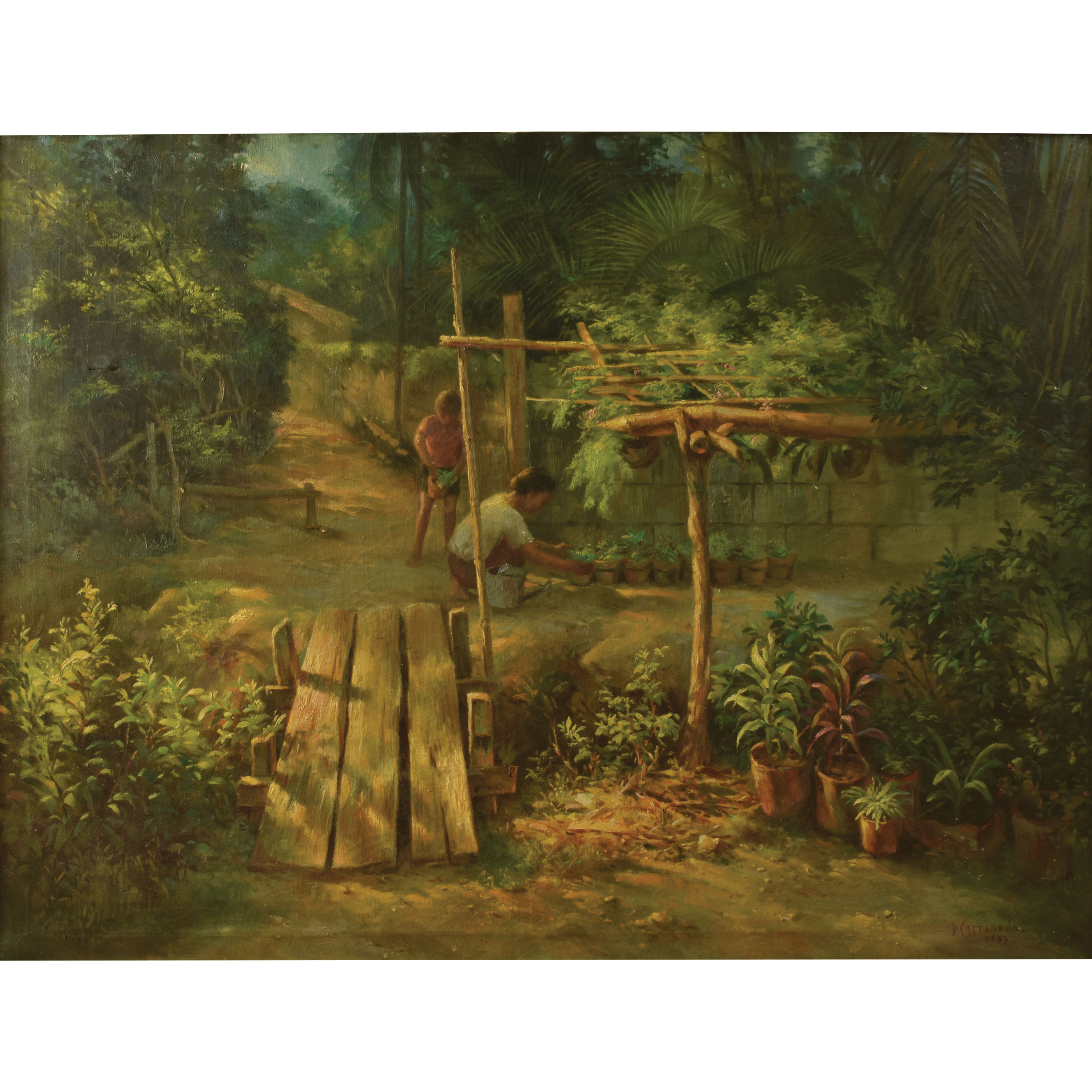Dominador Castañeda (1904 - 1967) - Untitled (Garden)