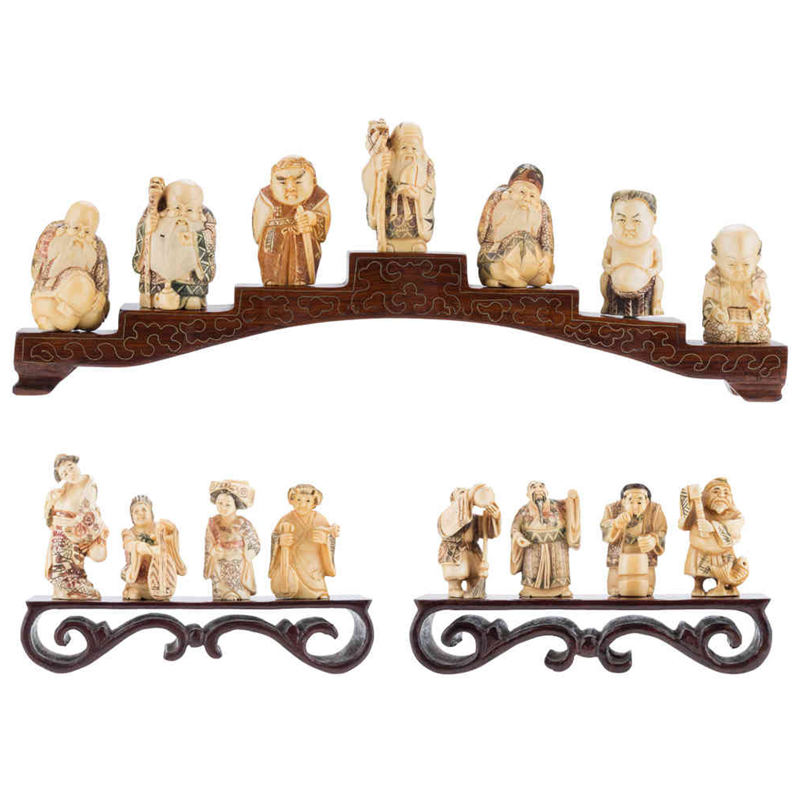 - A lot of small Chinese ivory figurines