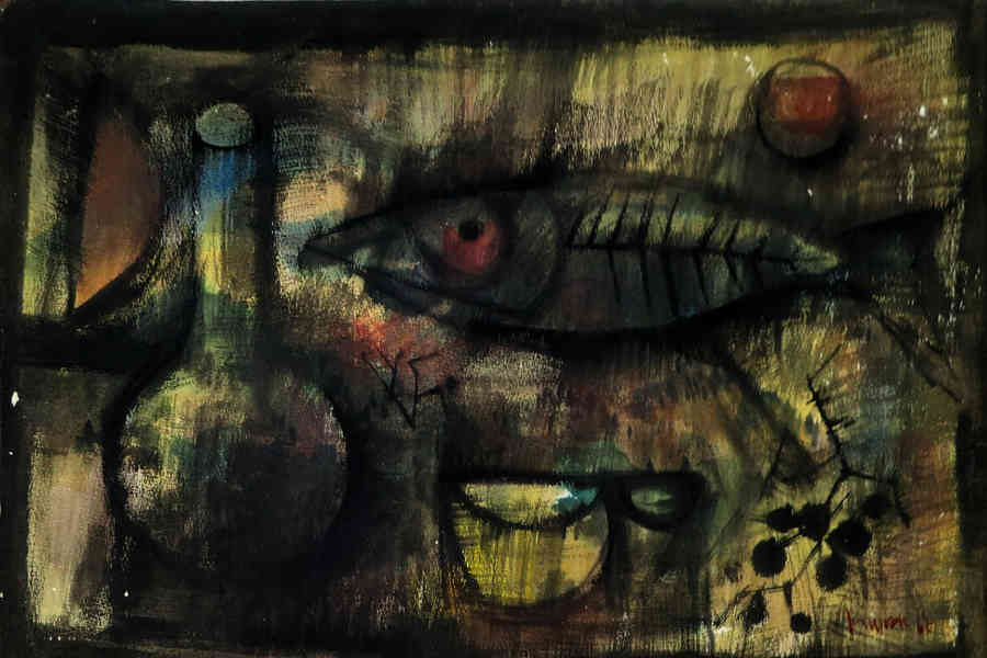 Fish (Watercolor) By Ang Kiukok