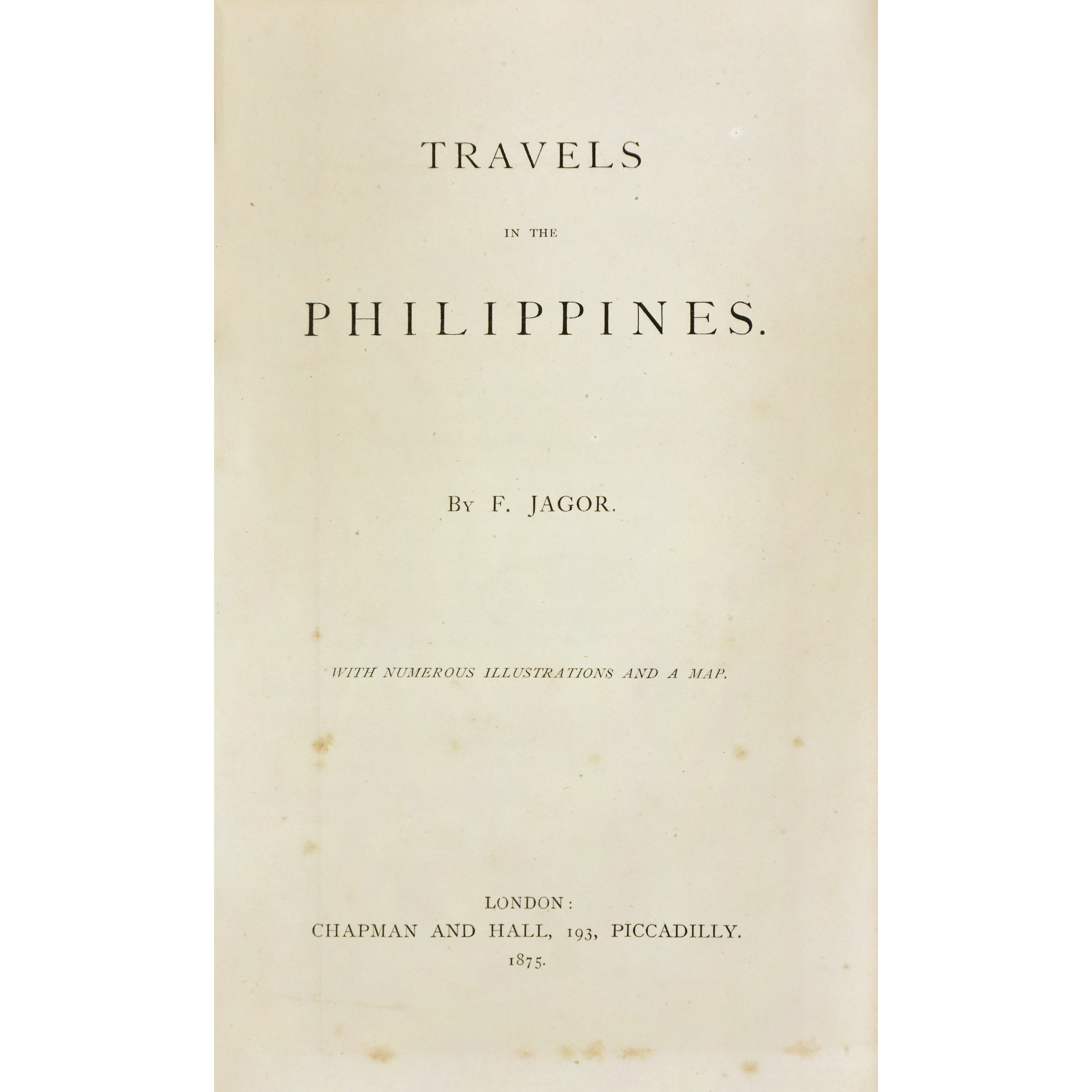 F. Jagor (1816 - 1900) - Travels in the Philippines