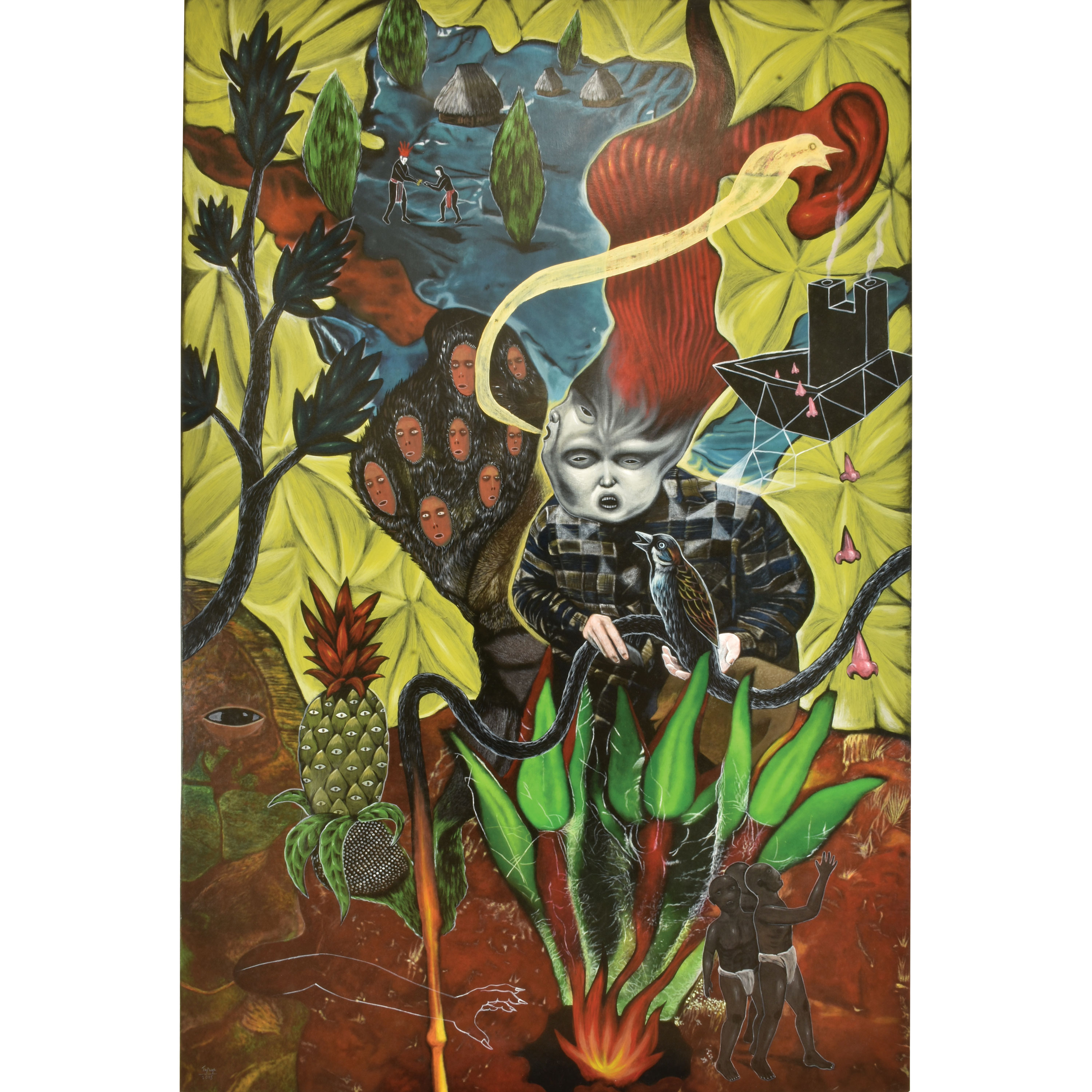 Rodel Tapaya (b. 1980) - The Seven Senses II