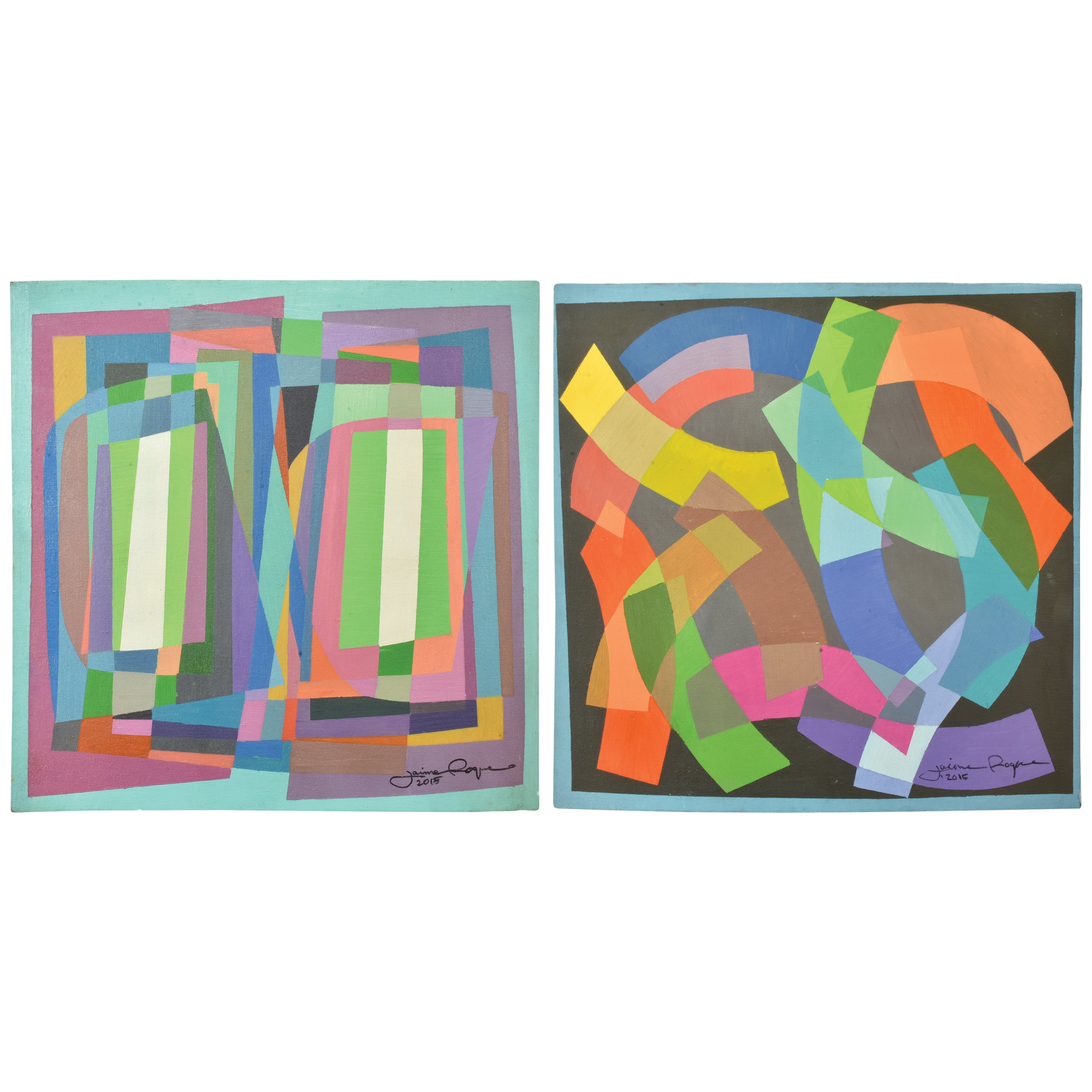 Jaime Roque (b. 1947) - A pair of abstract works