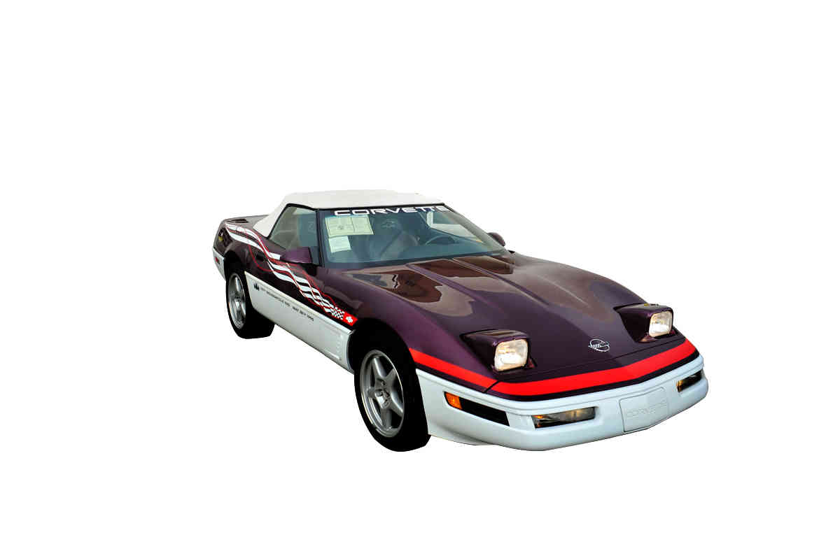 “BRAND NEW" 1995 CORVETTE PACE CAR CONVERTIBLE - Dark purple and white ...