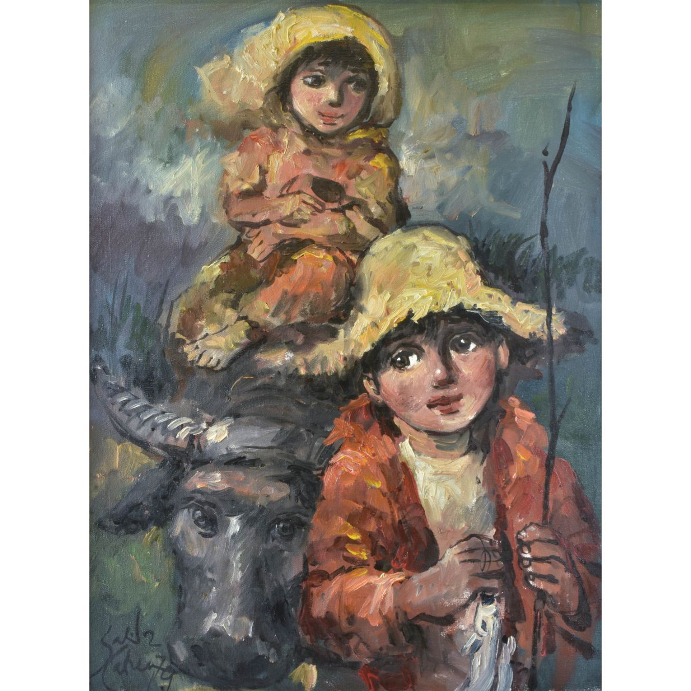 Salvador Cabrera (1930 - 1986) - Untitled (Farmers)