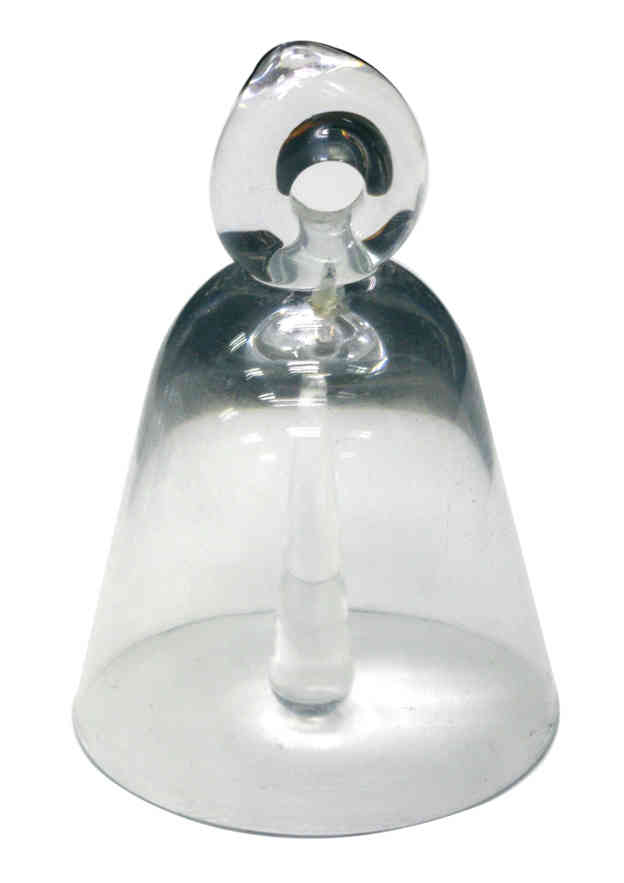 Daum - A clear crystal bell