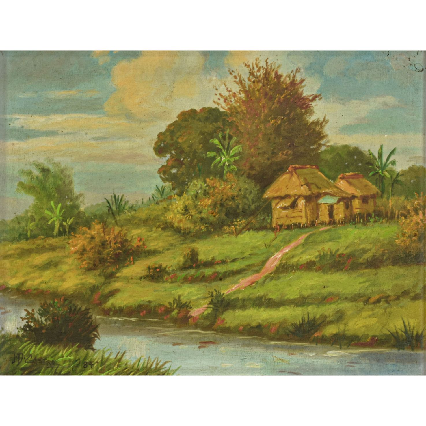 J.D. Castro (1908 - 1994) - Untitled (By the River)