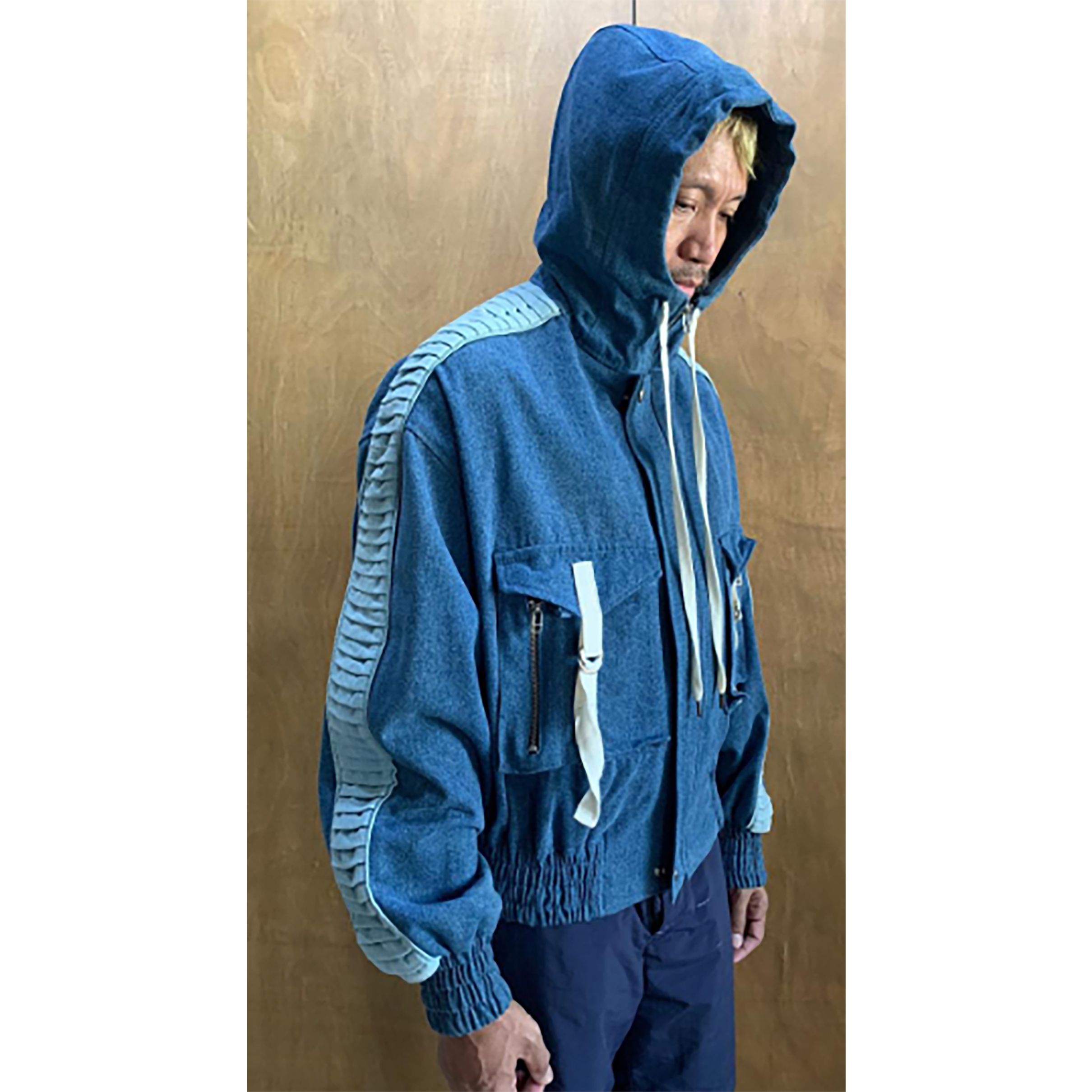 Ino Caluza for Viktor Jeans - A single edition hooded denim front-sip ...