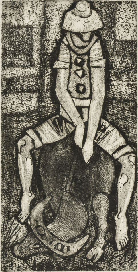 Manuel Rodriguez, Sr. (1912 - 2017) - Boy on Carabao