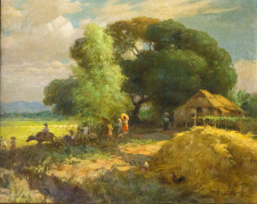 Sunday Morning Going to Town 1946 By Fernando Amorsolo