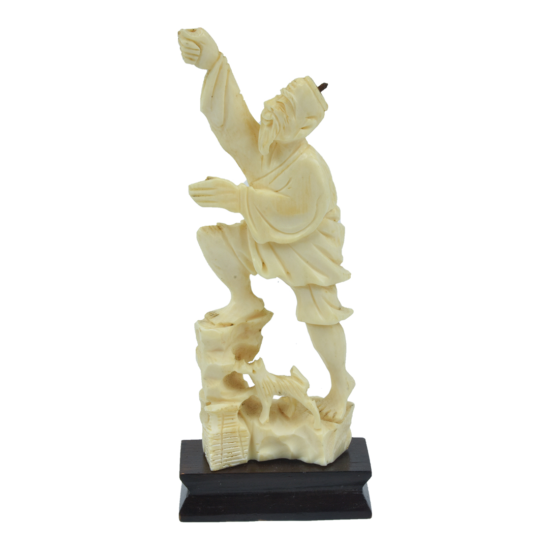 - An intricate and detailed ivory statue