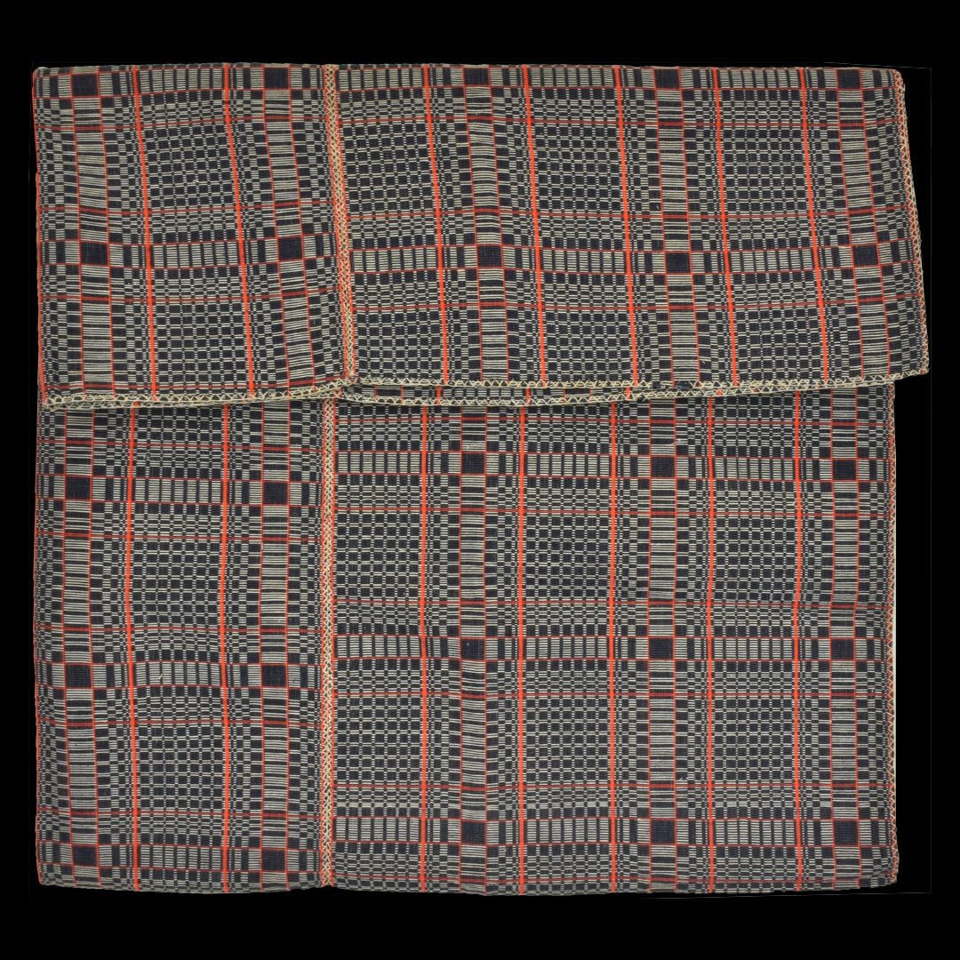 - A blanket in binakol weave