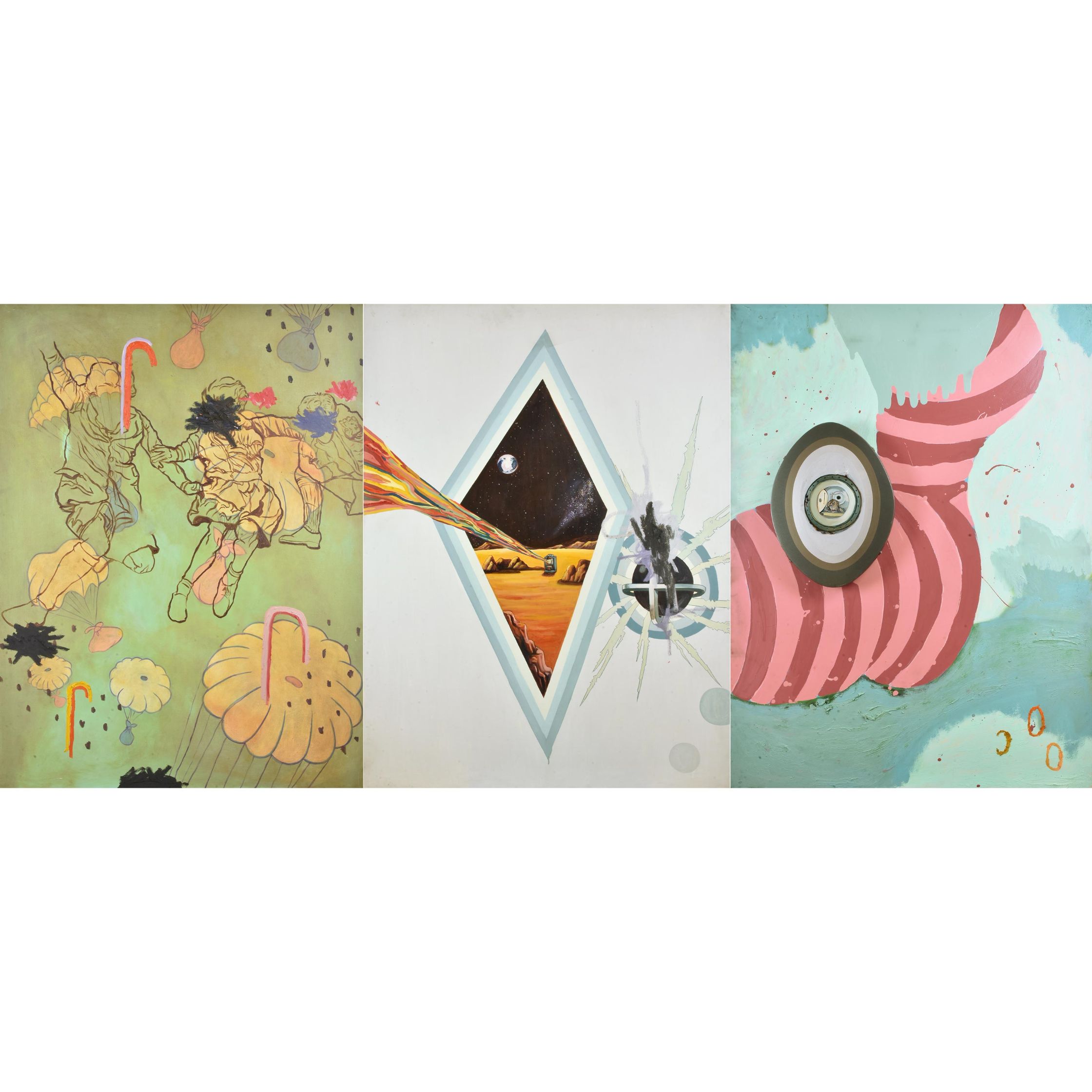 Yasmin Sison and Mariano Ching - Defying Gravity (Triptych)