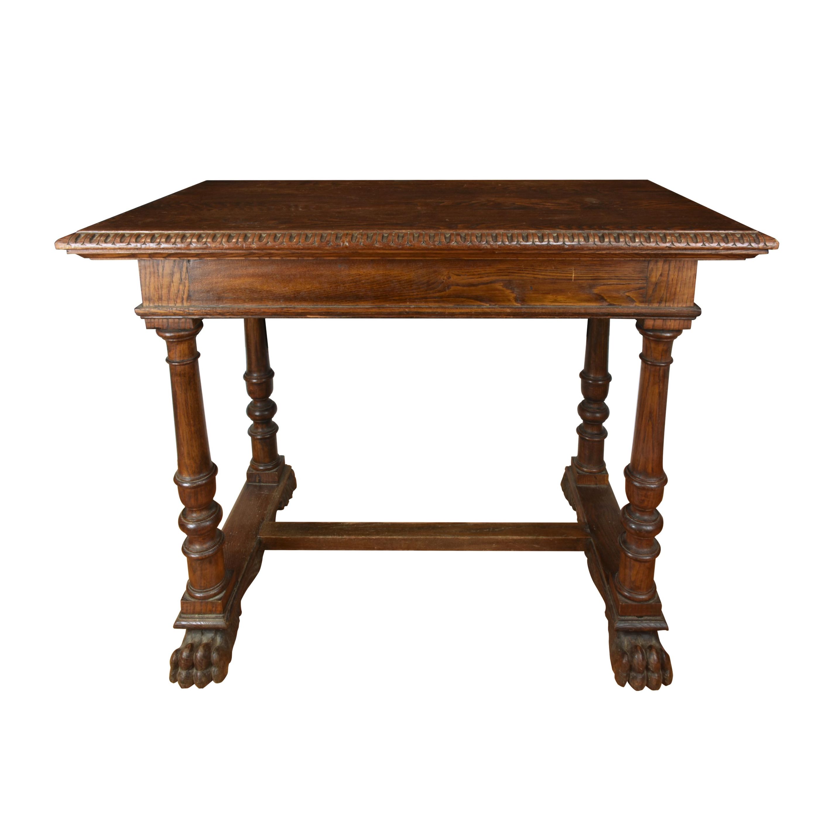 - A side table with lion's claw feet