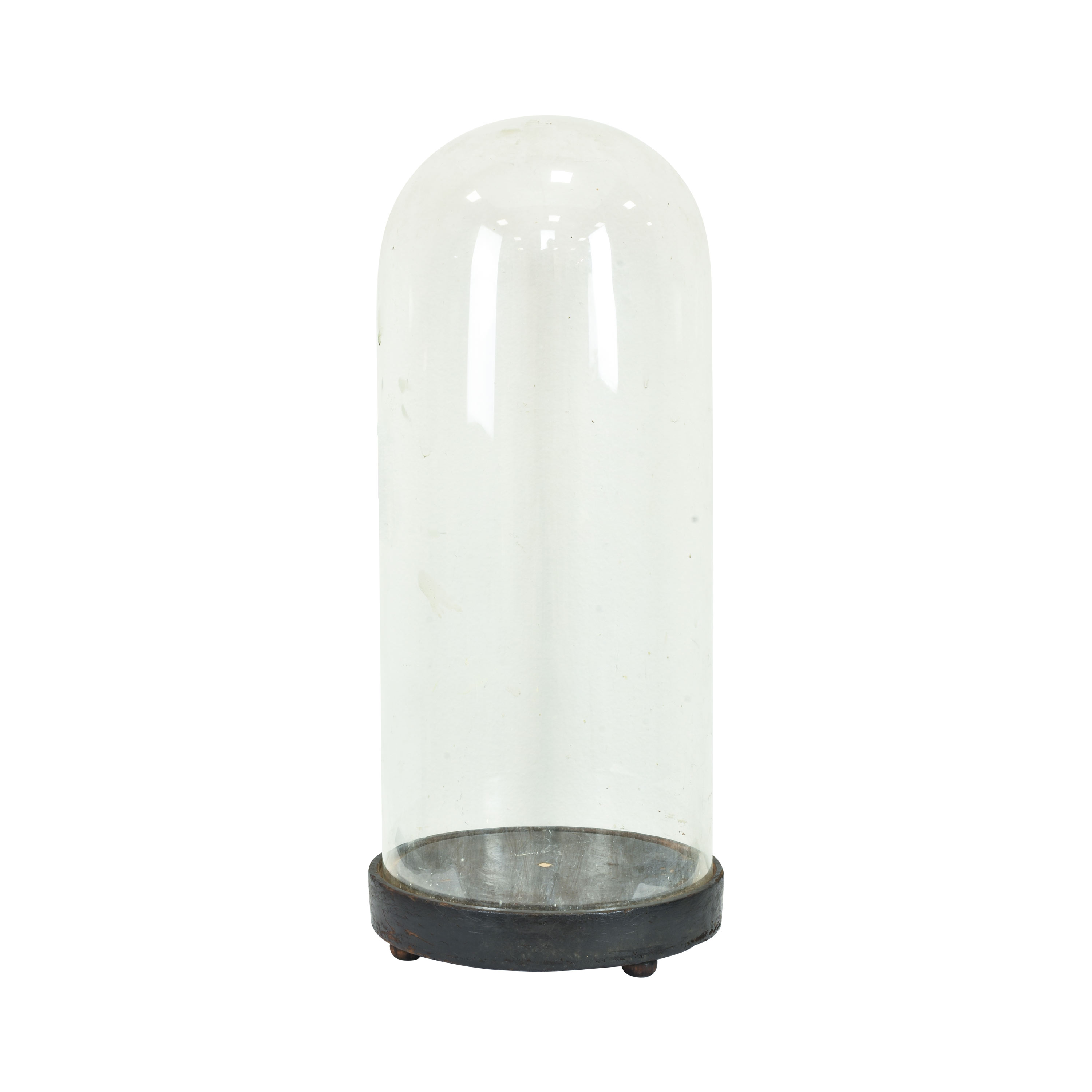 - A cylindrical virina glass / Globe de Mariée