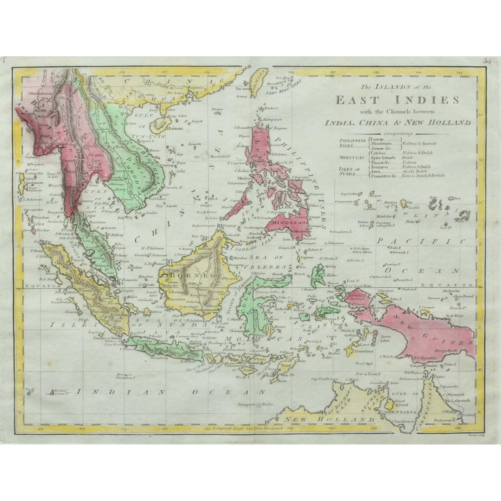 Mathew Carey (1760 - 1839) - The Islands of the East Indies with the ...