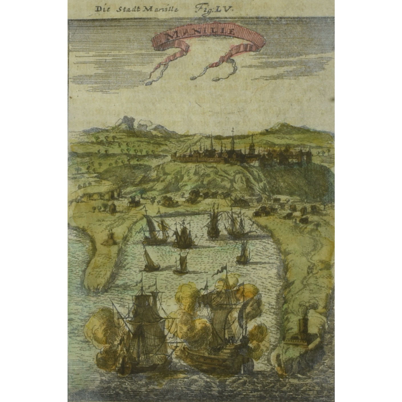 Allain Manesson Mallet (1630 - 1706) - Die Stadt Manila - Manille (Manila)