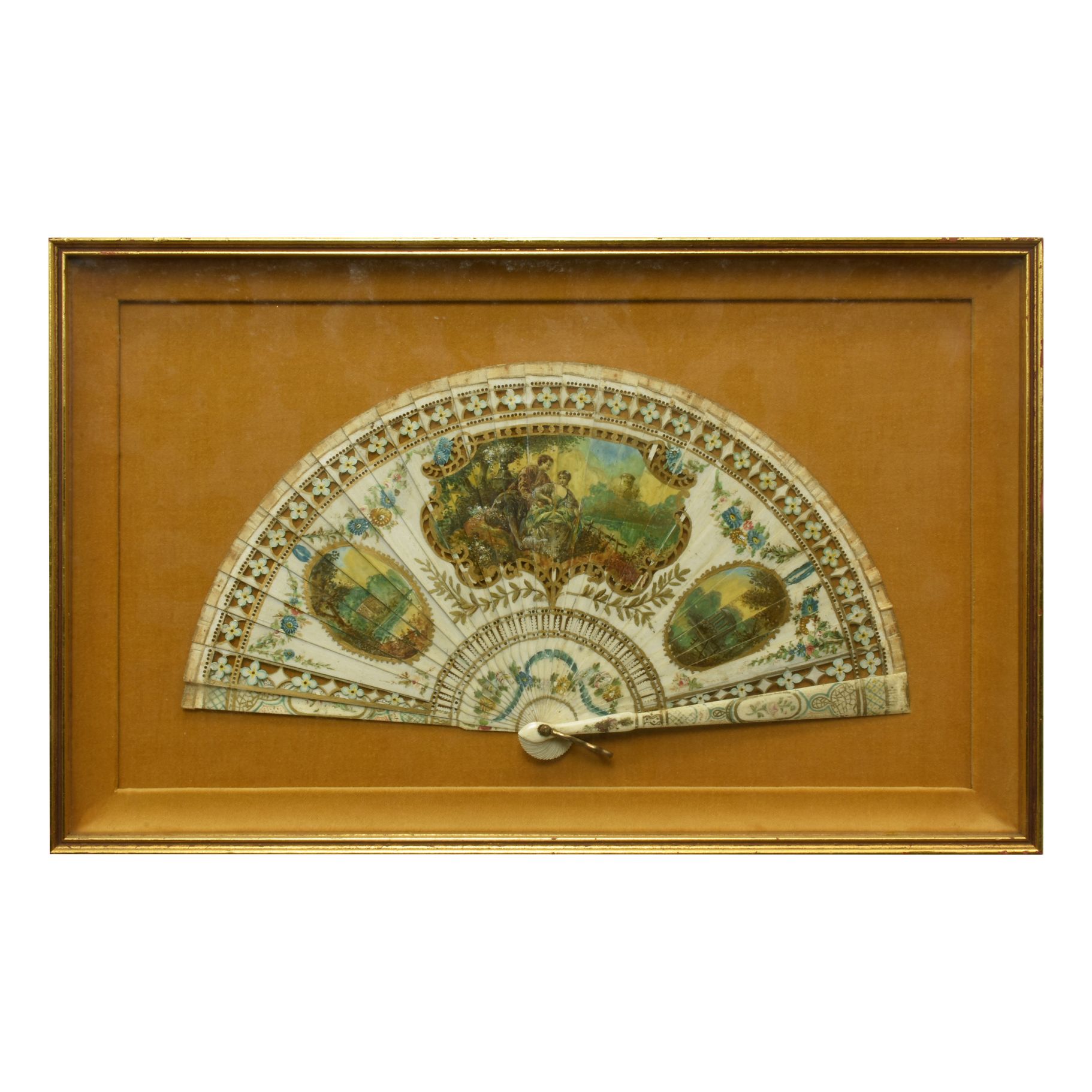 - A French ivory fan