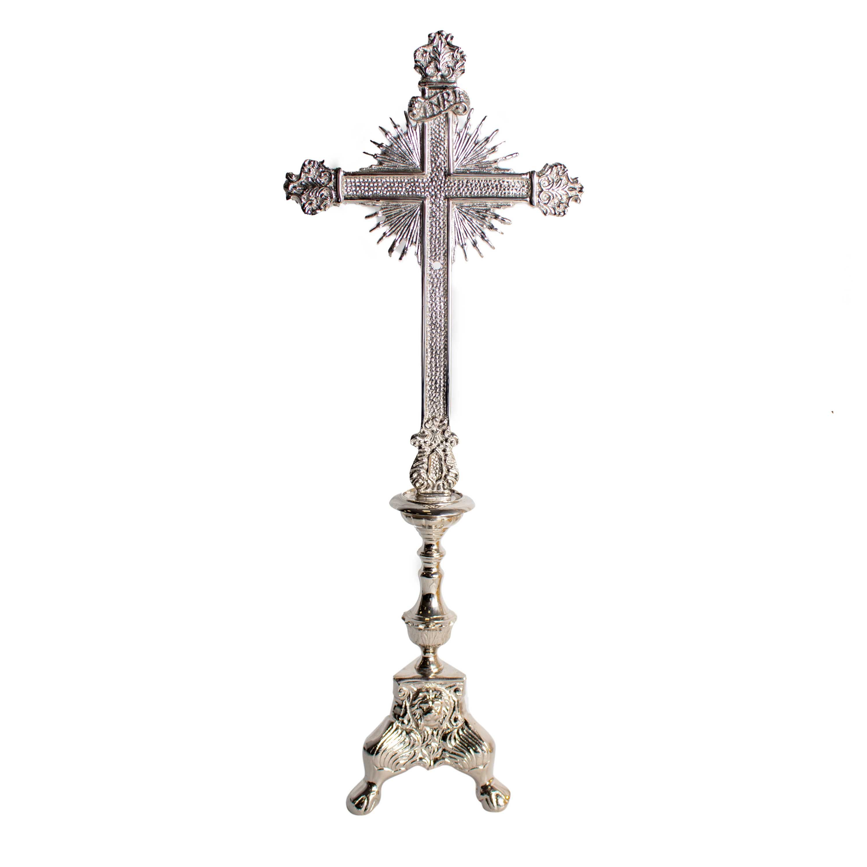 - A Neo-Greek silverplated cross