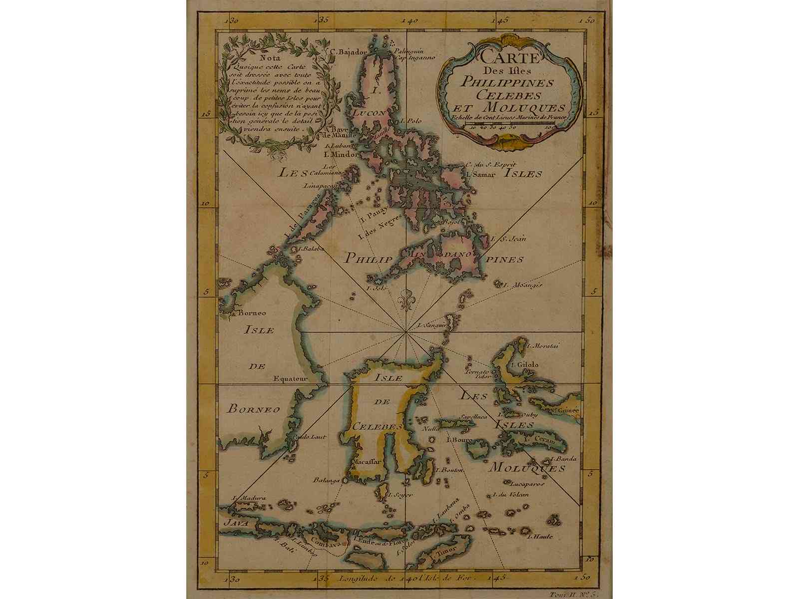 J.V. Schley - Carte Des Isles Philippines, Celebes Et Moluques