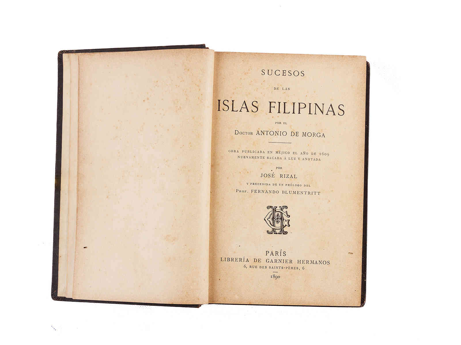 Jose Rizal - Sucesos De Los Islas Filipinas por el Doctor Antonio de Morga