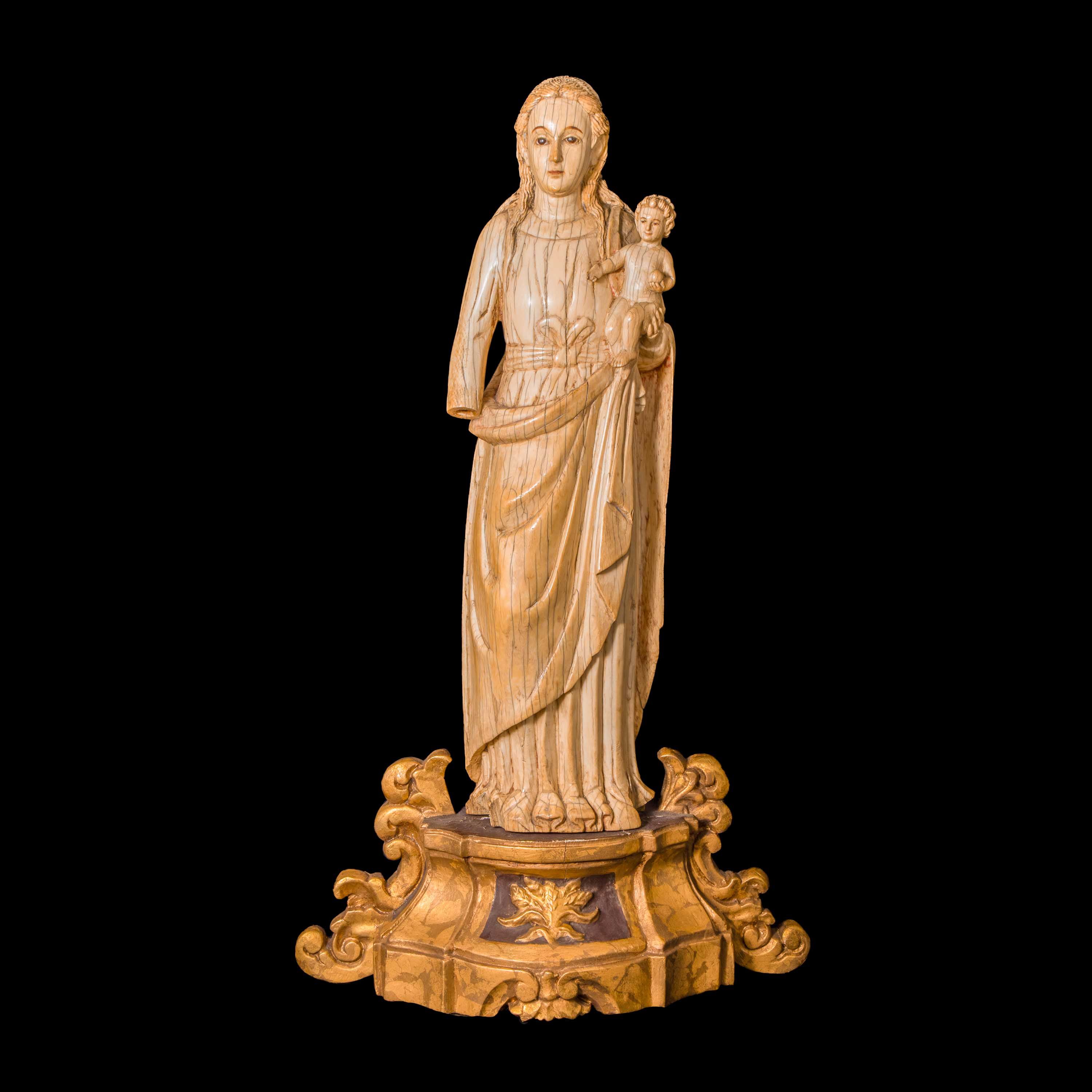 - An important solid ivory ‘Mother & Child’