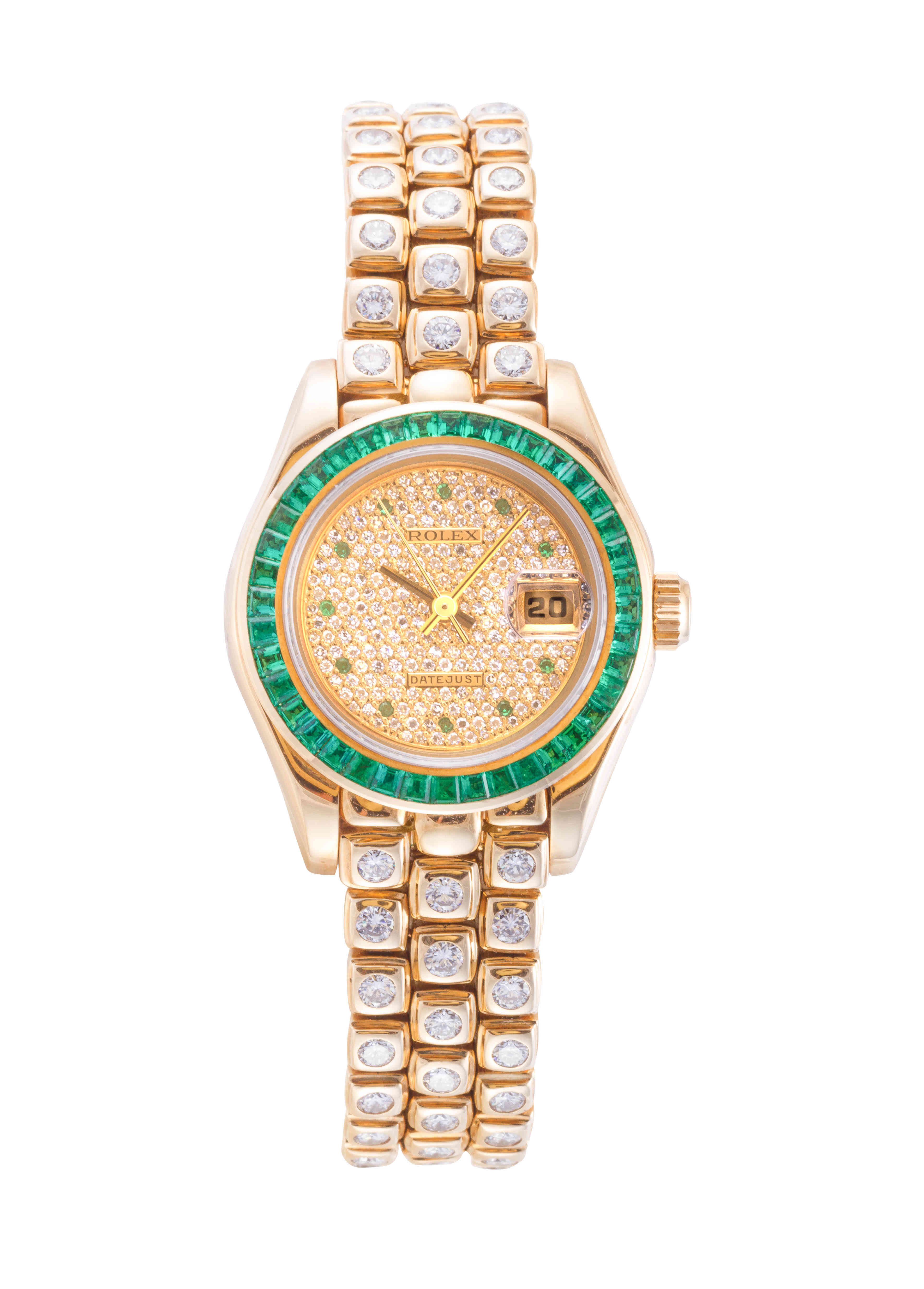 ROLEX - A Fancy and Elegant Jeweled Ladies Watch with Diamonds and ...