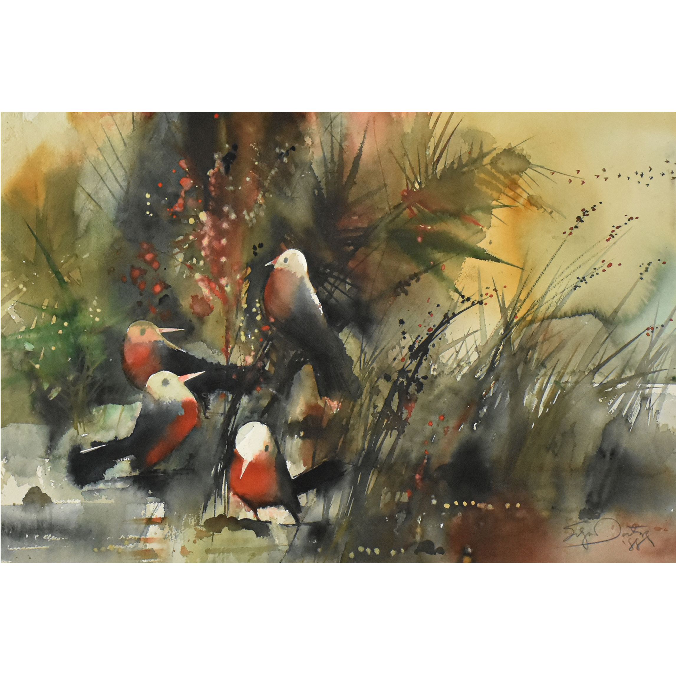 Edgar Doctor (b. 1941) - Untitled (Birds)